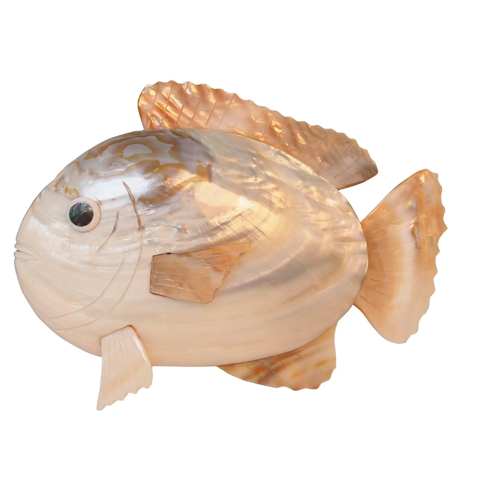 HOWFIELD Natural Pearl Shell Fish Decor - Stunning Underwater Elegance ...