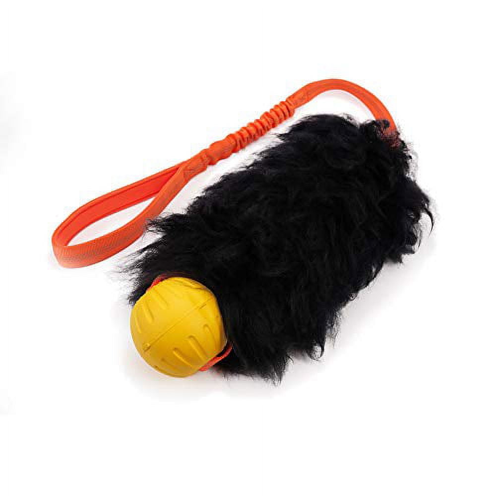 HOWGO Dog Rope Toy,Dog Bungee Chaser Toy 100% Sheepskin,Sheep Smell Tug ...
