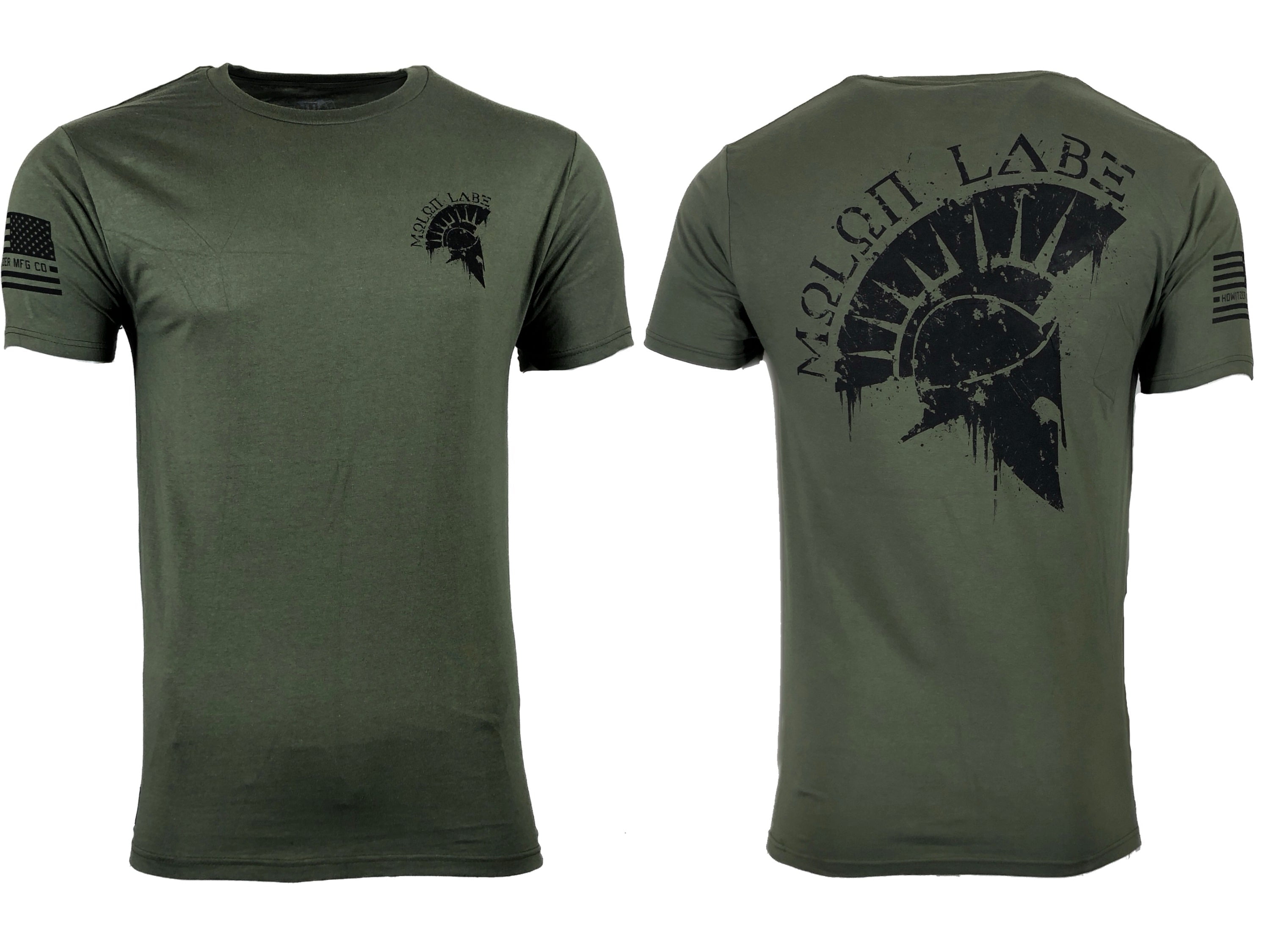 HOWITZER Clothing Men's T-Shirt MOLON LABE Black Label - Walmart.com