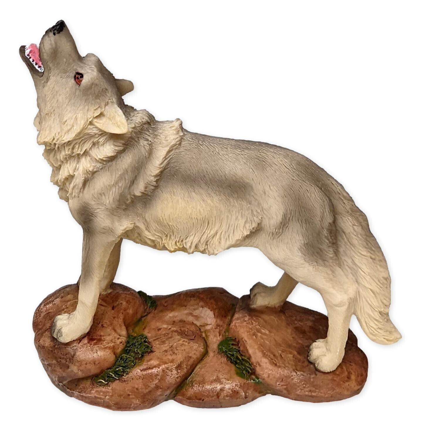 HOWLING WOLF Resin Figurine, 6.25" Tall, by DeLeon Collections ...