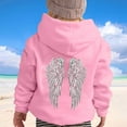 HOWPAY Angel Wing Hoodie for Girls Cute Graphic Casual Cozy Pullover ...
