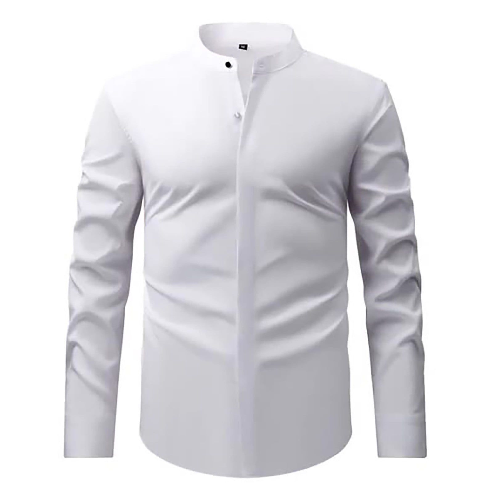 HOWPAY Men's Dress Shirts Regular Fit Long Sleeve Button down Shirts ...