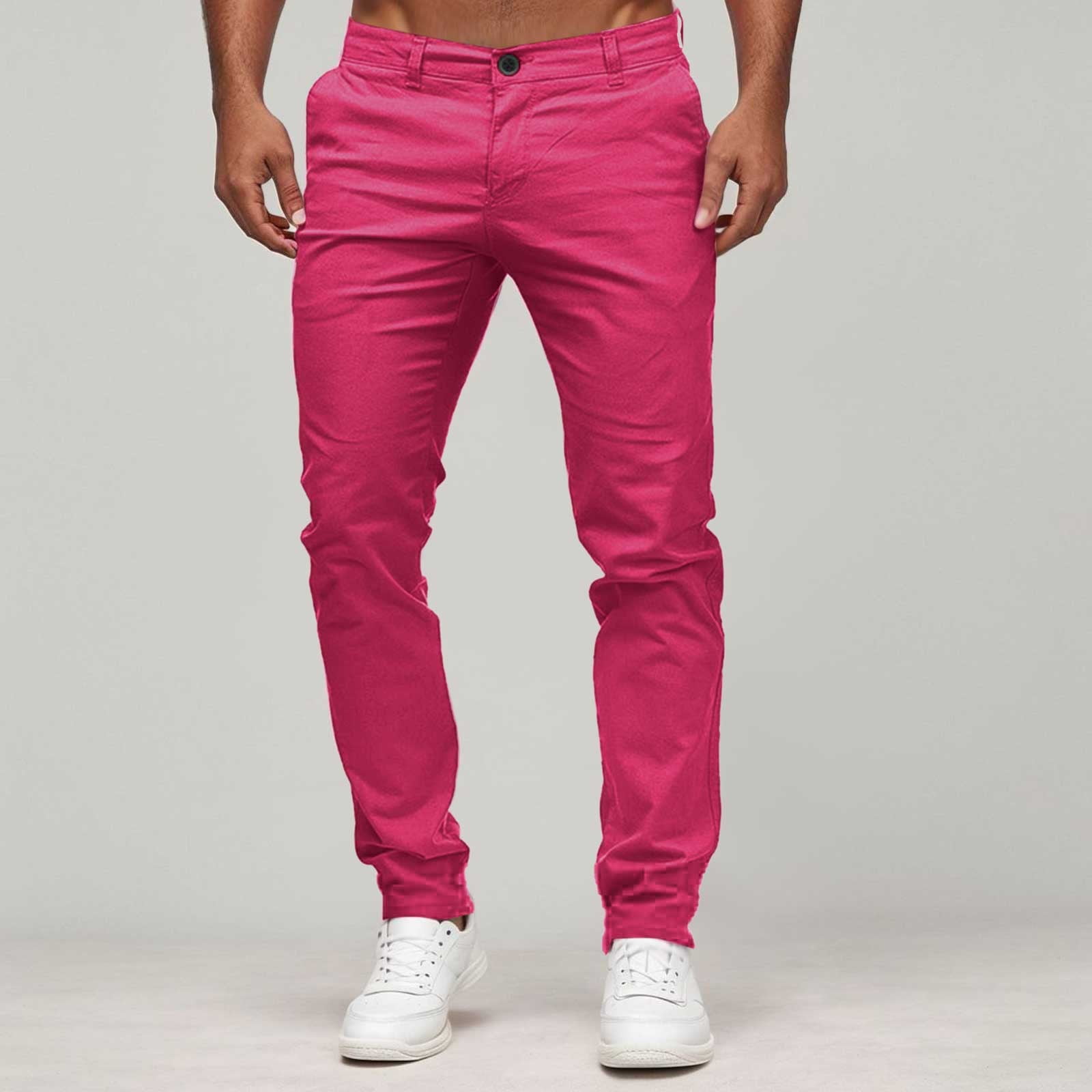 HOWPAY Mens Lounge Pants Solid Color Loose Fit Elastic Waist Sweat ...