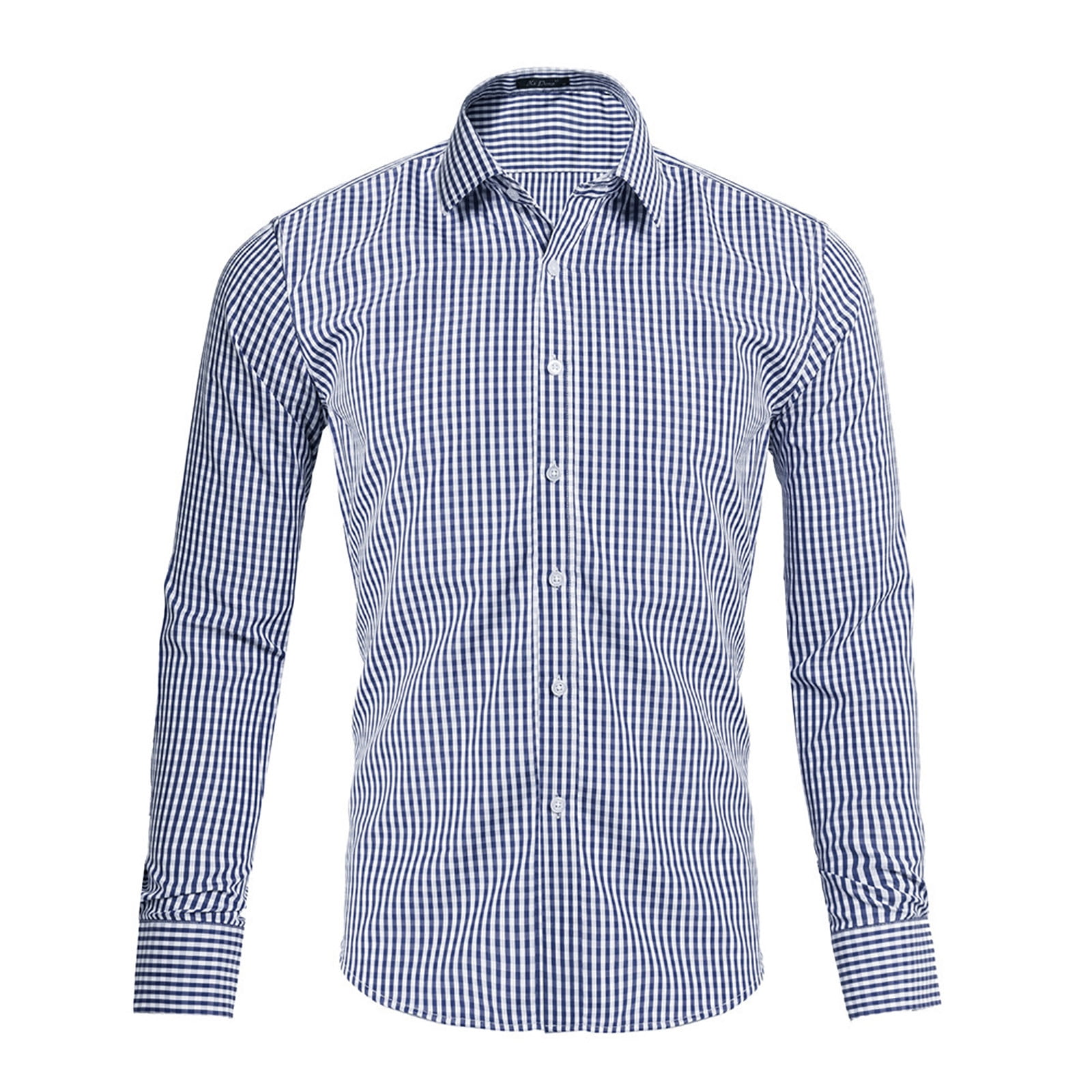 HOWPAY Plaid Shirts for Men Lightweight Button down Regular Fit Tops ...