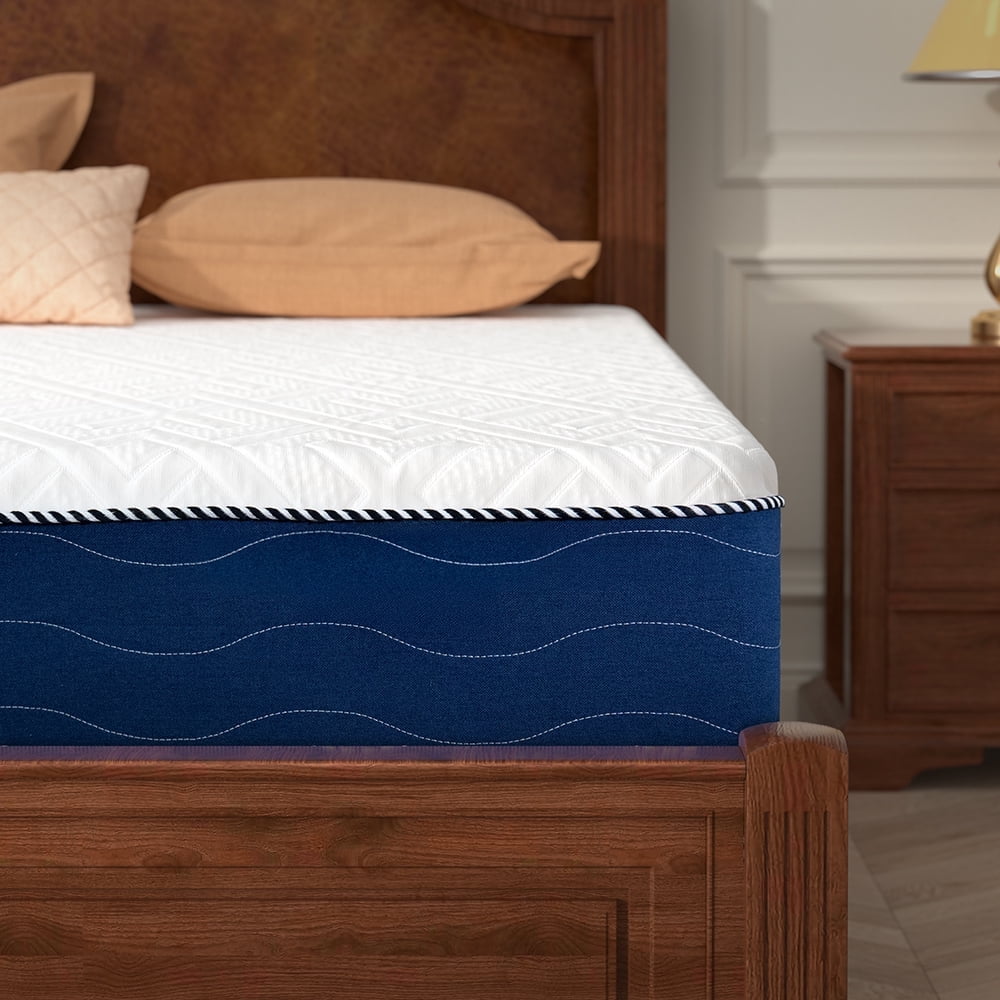 Hoxury 10'' Full-Size Mattress, Green Tea Infused Medium Firm Memory ...