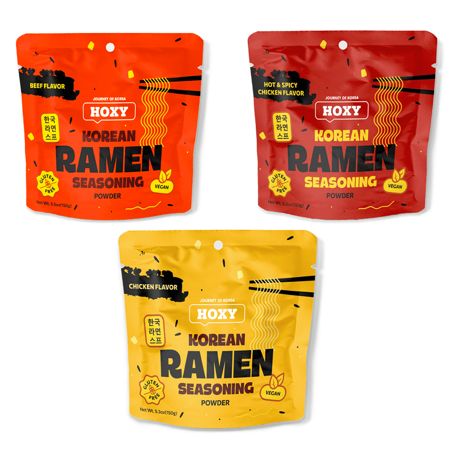HOXY Journey of Korea "Korean Ramen Seasoning" | Gluten Free, Vegan ...