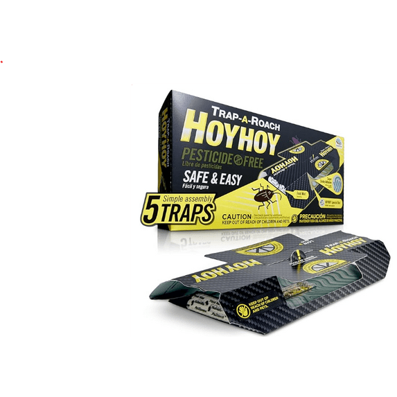 HOY HOY Trap A Roach - Bait Glue Traps, Great for Home with Kids & Pets Indoor, Sticky Pest ...