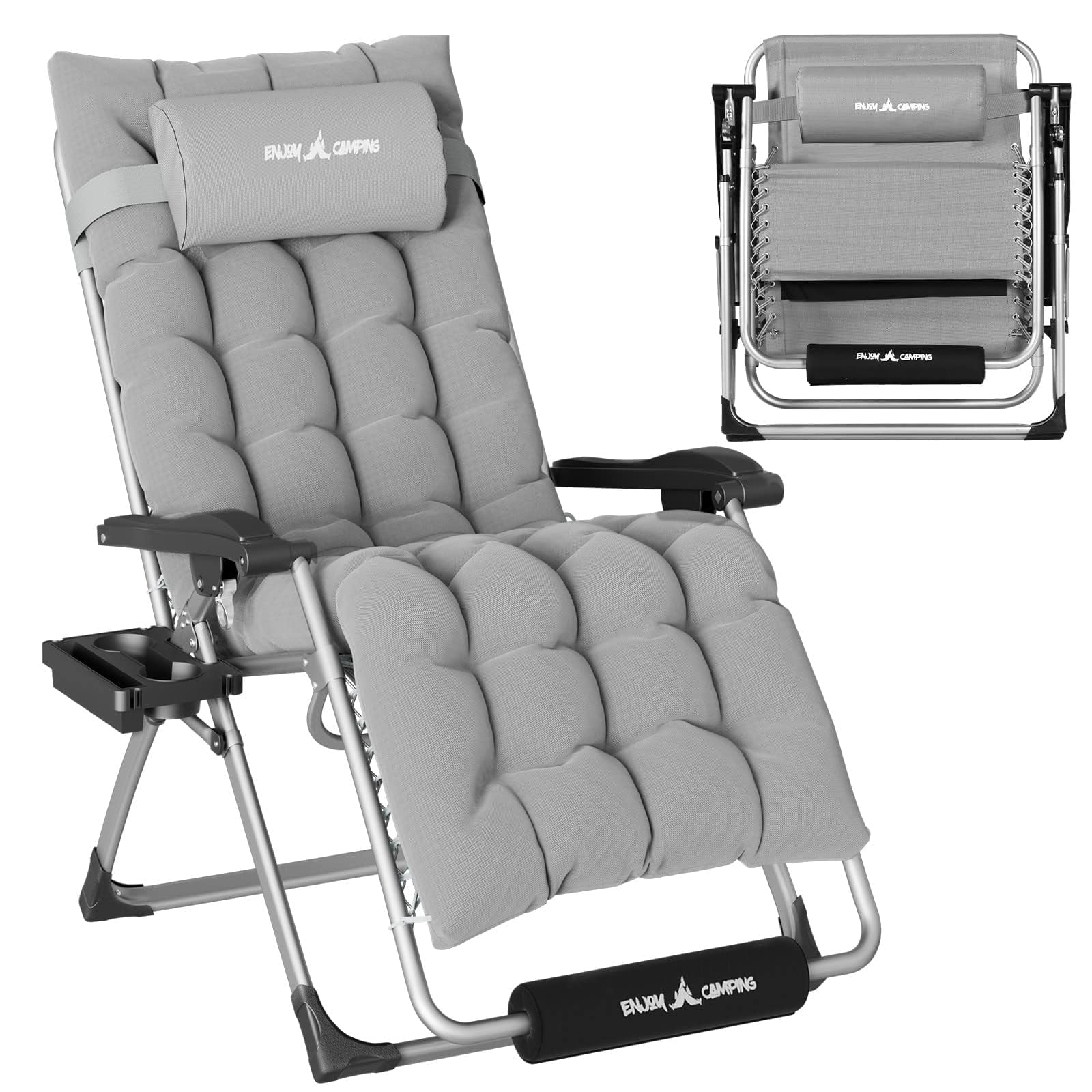 HOYOA Oversized Zero Gravity Chair Set of 2, 29IN XL Lounge Chair with ...