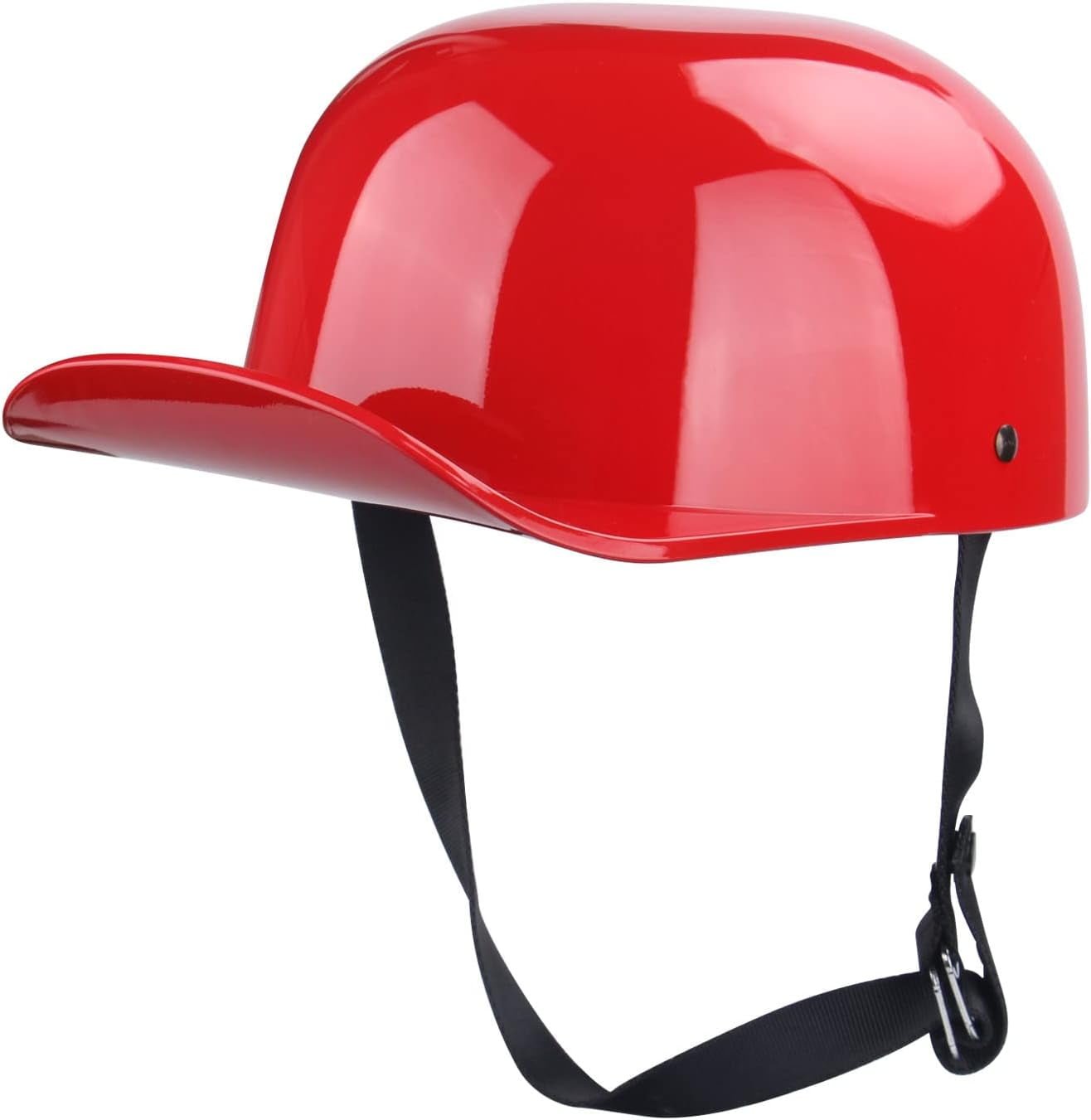 HOYUFEI Baseball Style Cap Motorcycle Helmets Matte Black Unisex-Adult ...