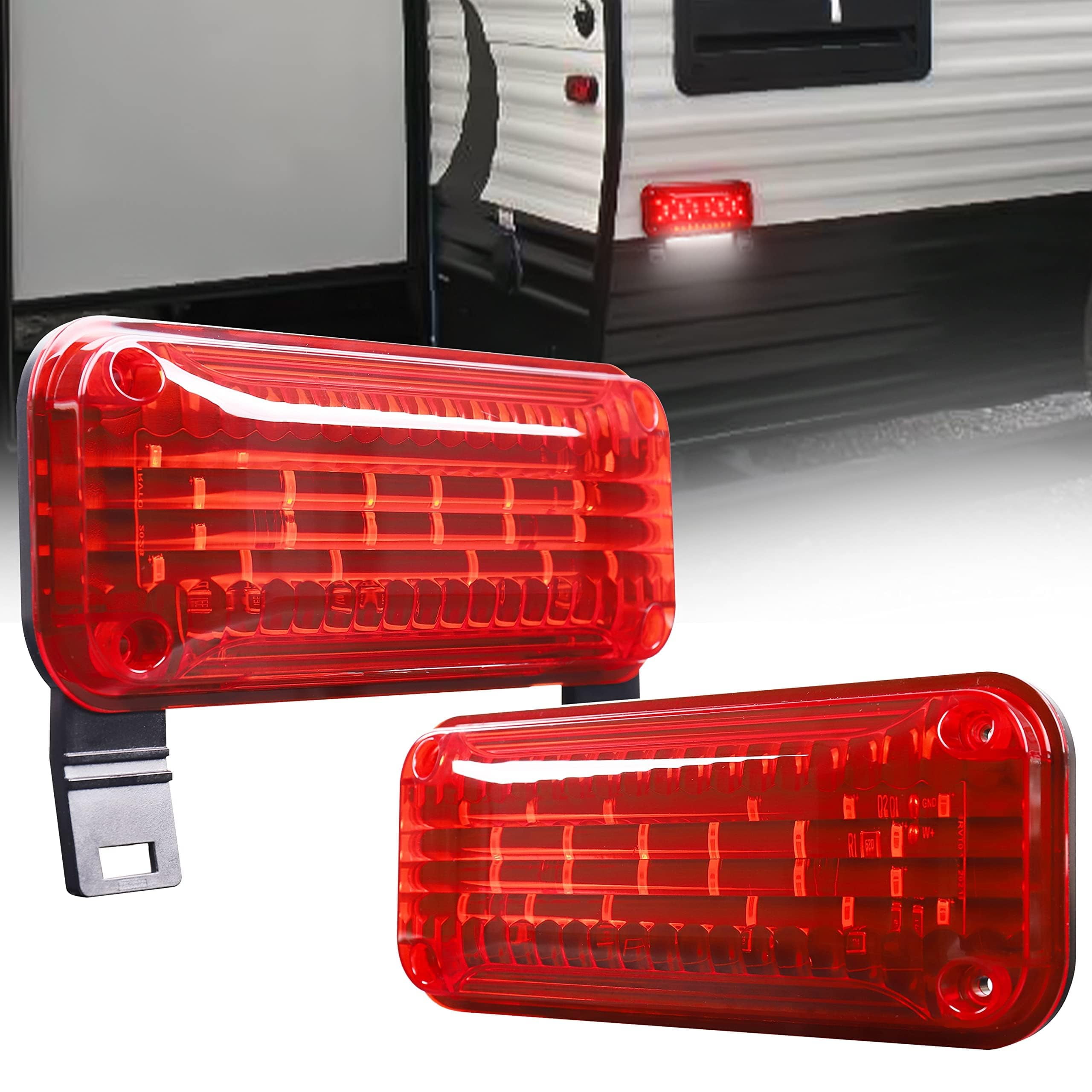 HOYUZA RV Tail Lights, DHF10 RV Camper Lights Red Brake Turn Light ...