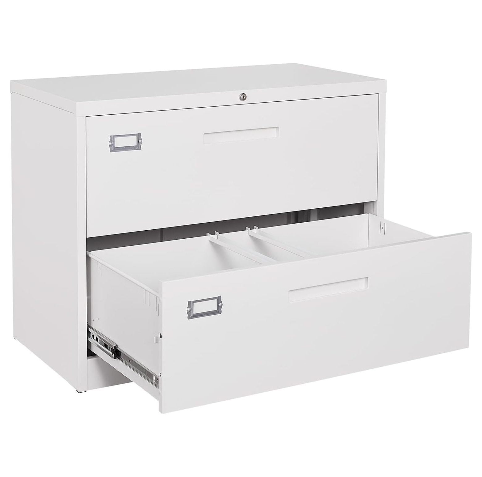 HOYWU Lateral File Cabinet with Lock, Filing Cabinet for Home Office, Easy Assemble, Metal ...