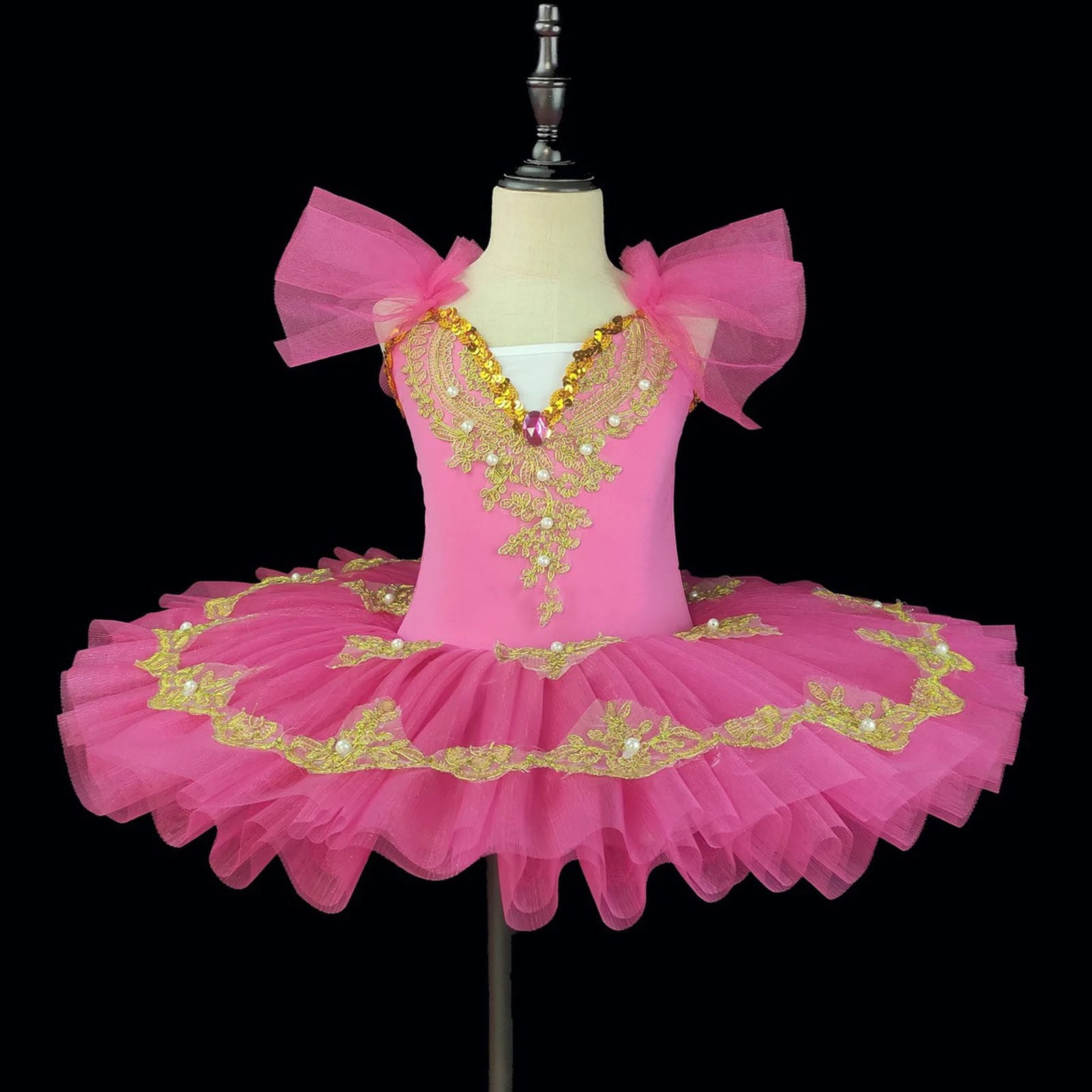 HOZADOIE Girls Ballet Dresses Leotards Mesh Tutu Swan Tulle Skirt ...