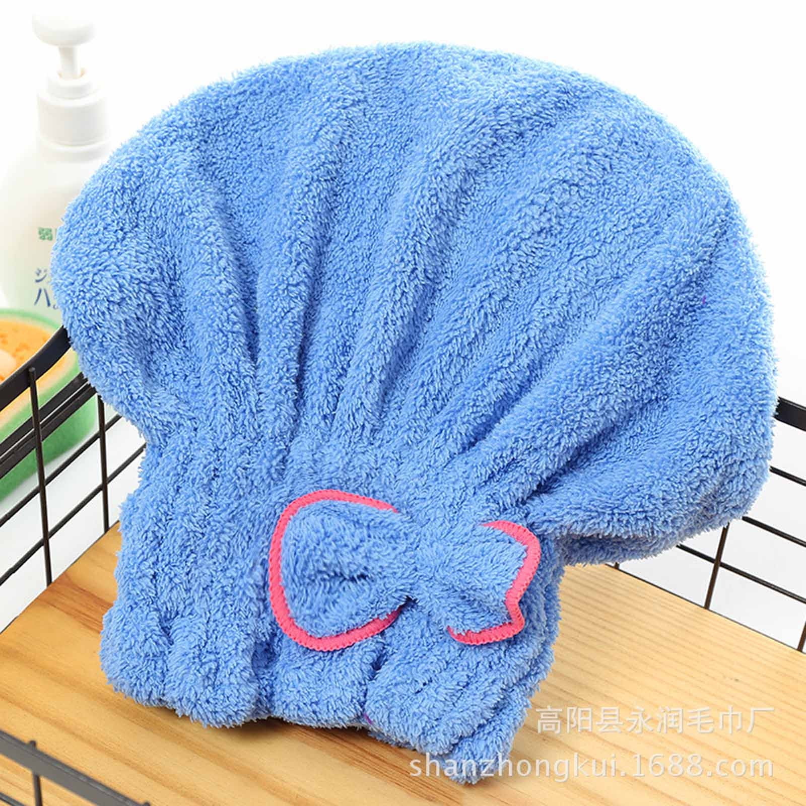 HOZADOIE Hair Towel Wrap for Women, Head Wrap with Bow-Knot Shower Cap ...