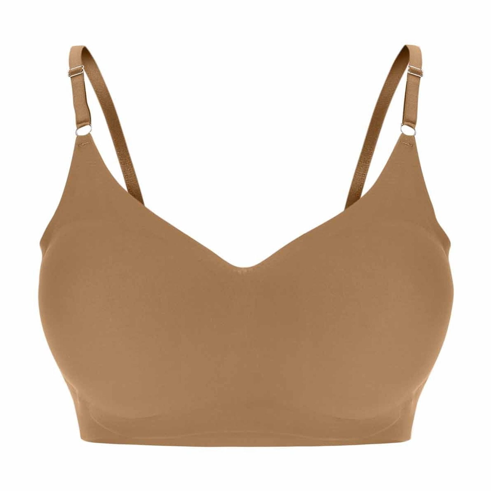 HOZADOIE Lingerie for Women Plus Size No Underwire Solid Color ...