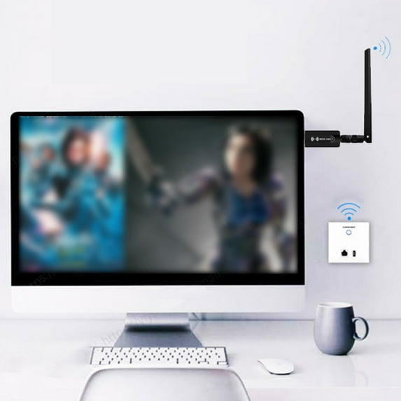 HOZVOMI 1300Mbps USB 3.0 WiFi Adapter, Dual Band 2.4G/5.8G Wireless Network Card with External ...