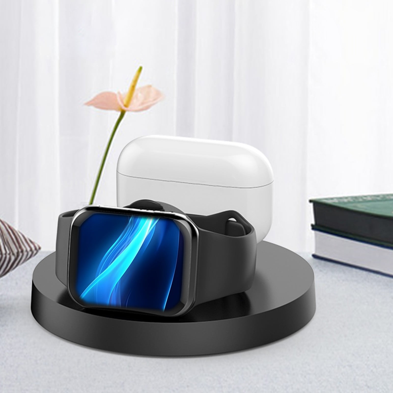 HOZVOMI 2-in-1 Wireless Charger, Portable Foldable Fast Charging ...