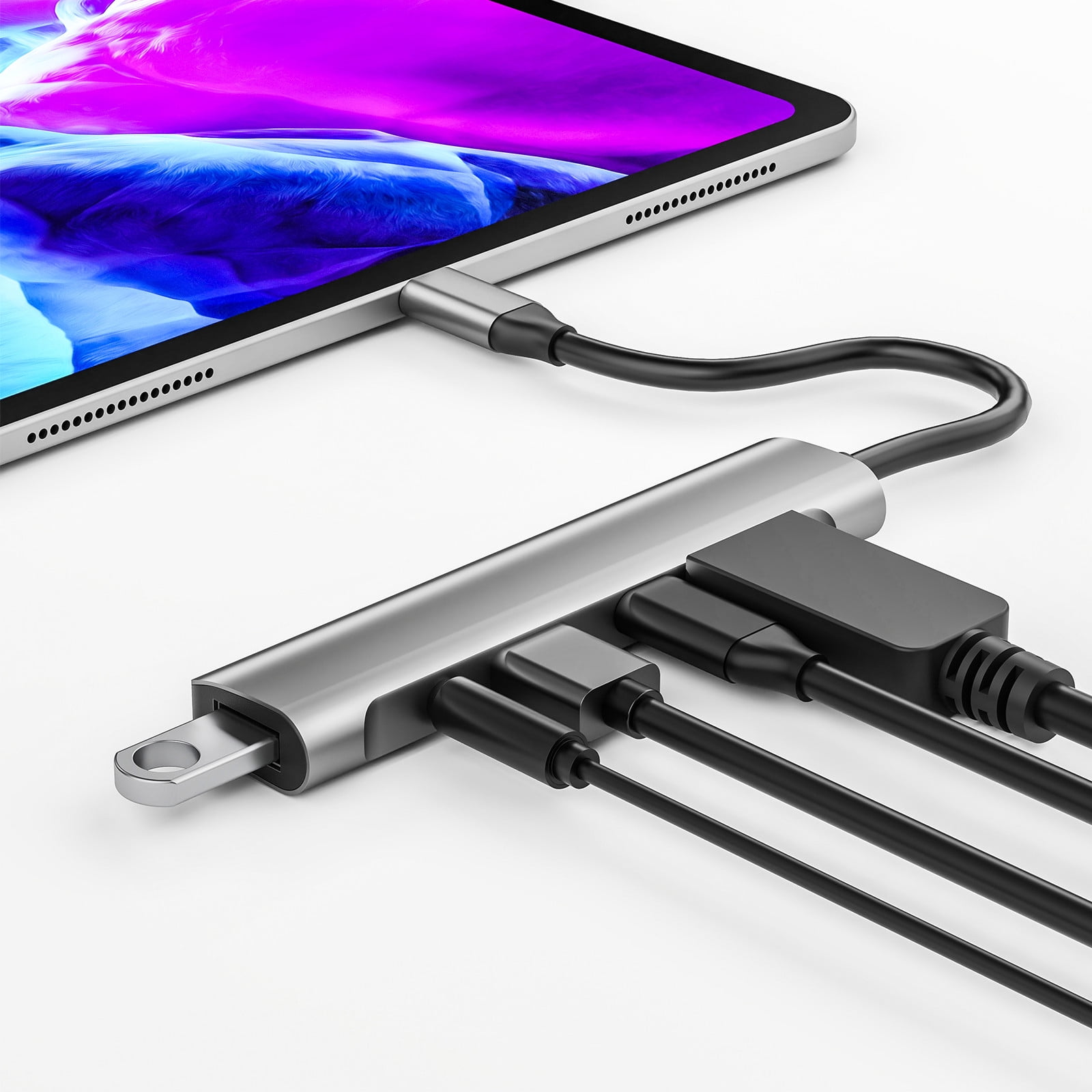 HOZVOMI 5-in-1 USB C Docking Station with DisplayPort 8K@60Hz, 2 USB 2. ...
