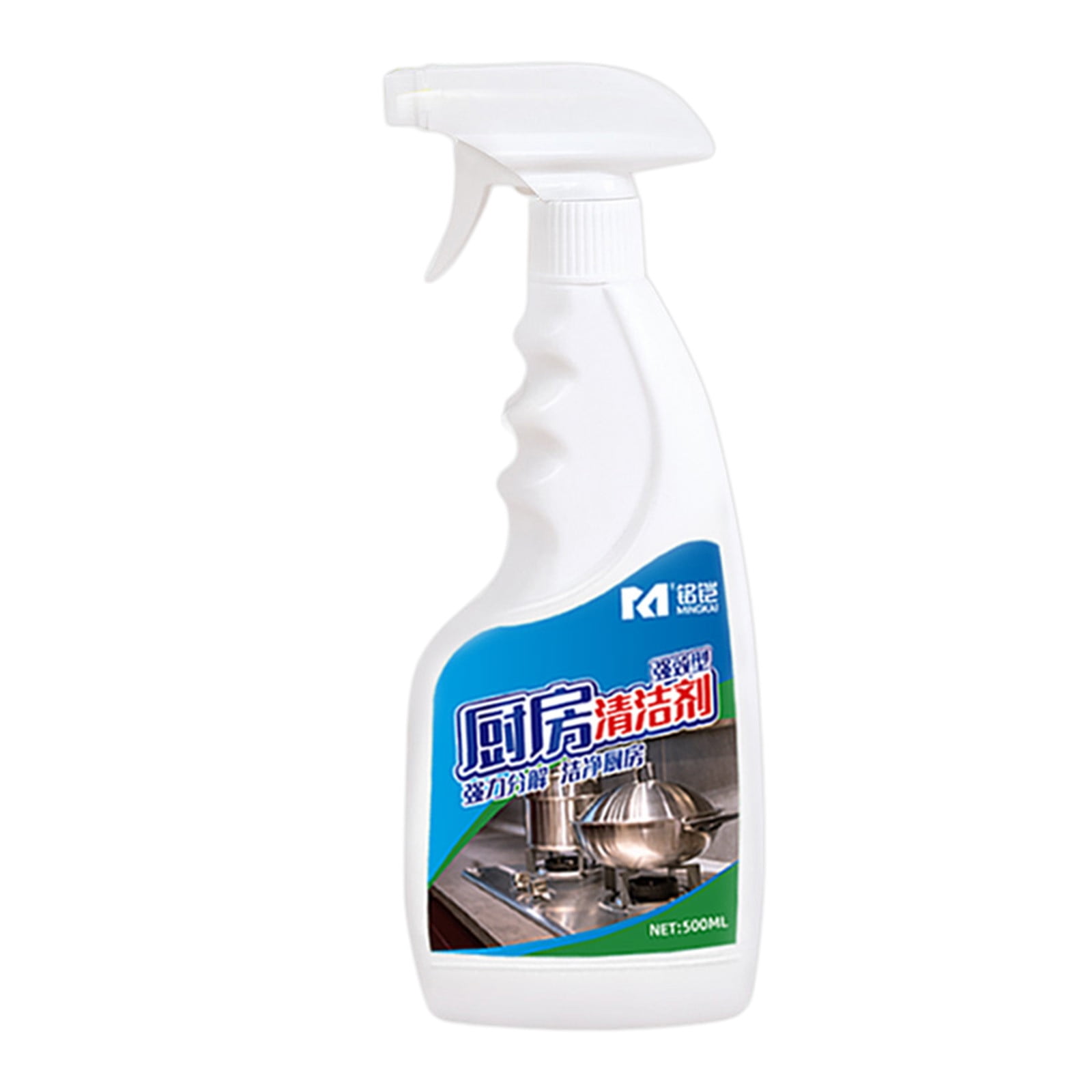 HOZVOMI 500ml Kitchen Degreaser Cleaner with Plant Aroma - Spray Foam ...