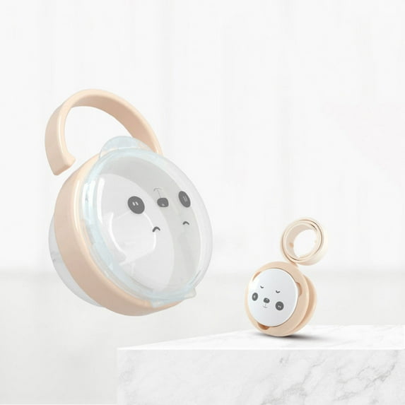 HOZVOMI Adorable Cartoon Pattern Silicone Pacifier Chain with Matching ...