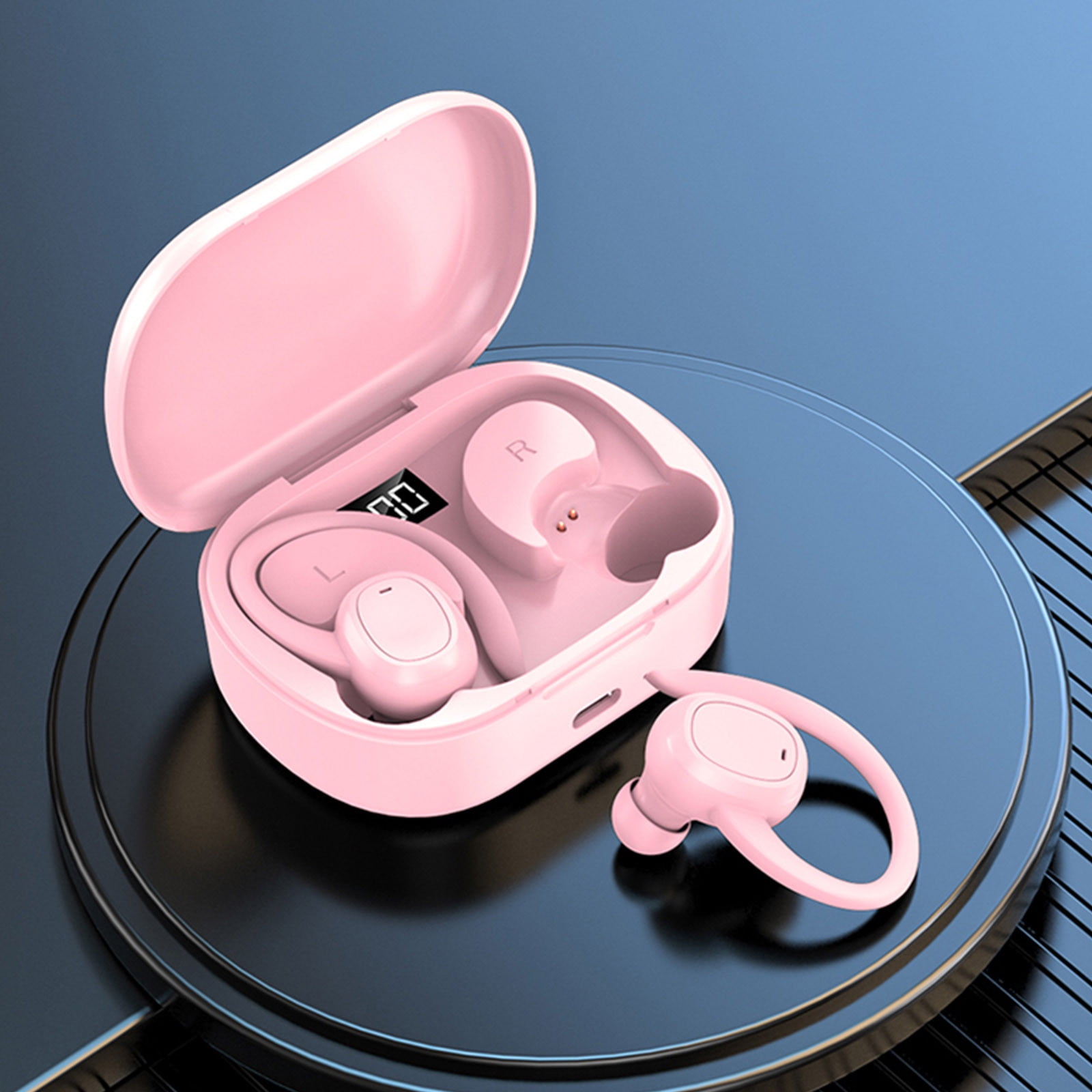 HOZVOMI Bluetooth 5.3 Wireless Earbuds with Charging Case, Noise ...