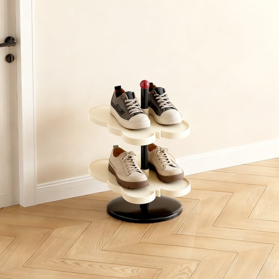 HOZVOMI Butterfly Shaped Shoe Rack, Detachable Compact Shoe Organizer ...