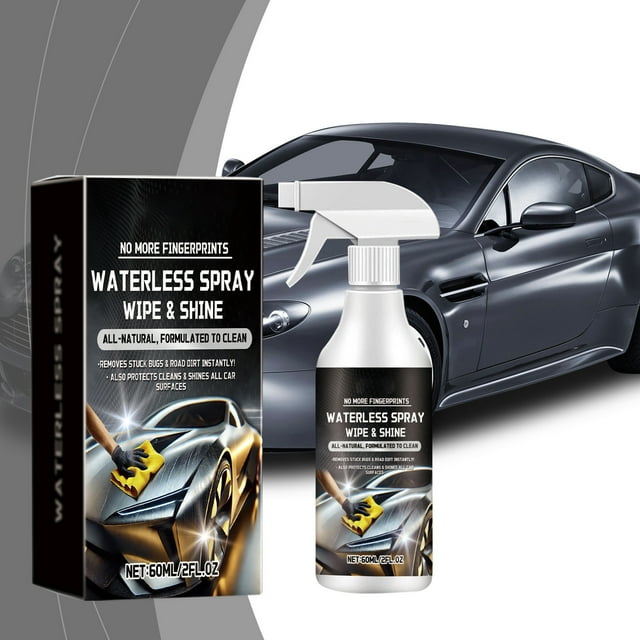 HOZVOMI Car Cleaner Spray - 60ml No Water Wash | Stain & Fingerprint ...