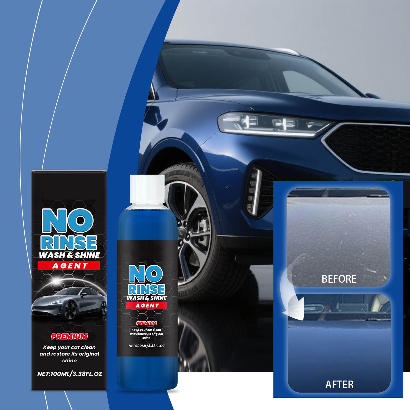 HOZVOMI Ceramic Coating Agent - 100ml Protective Coating for Surfaces ...