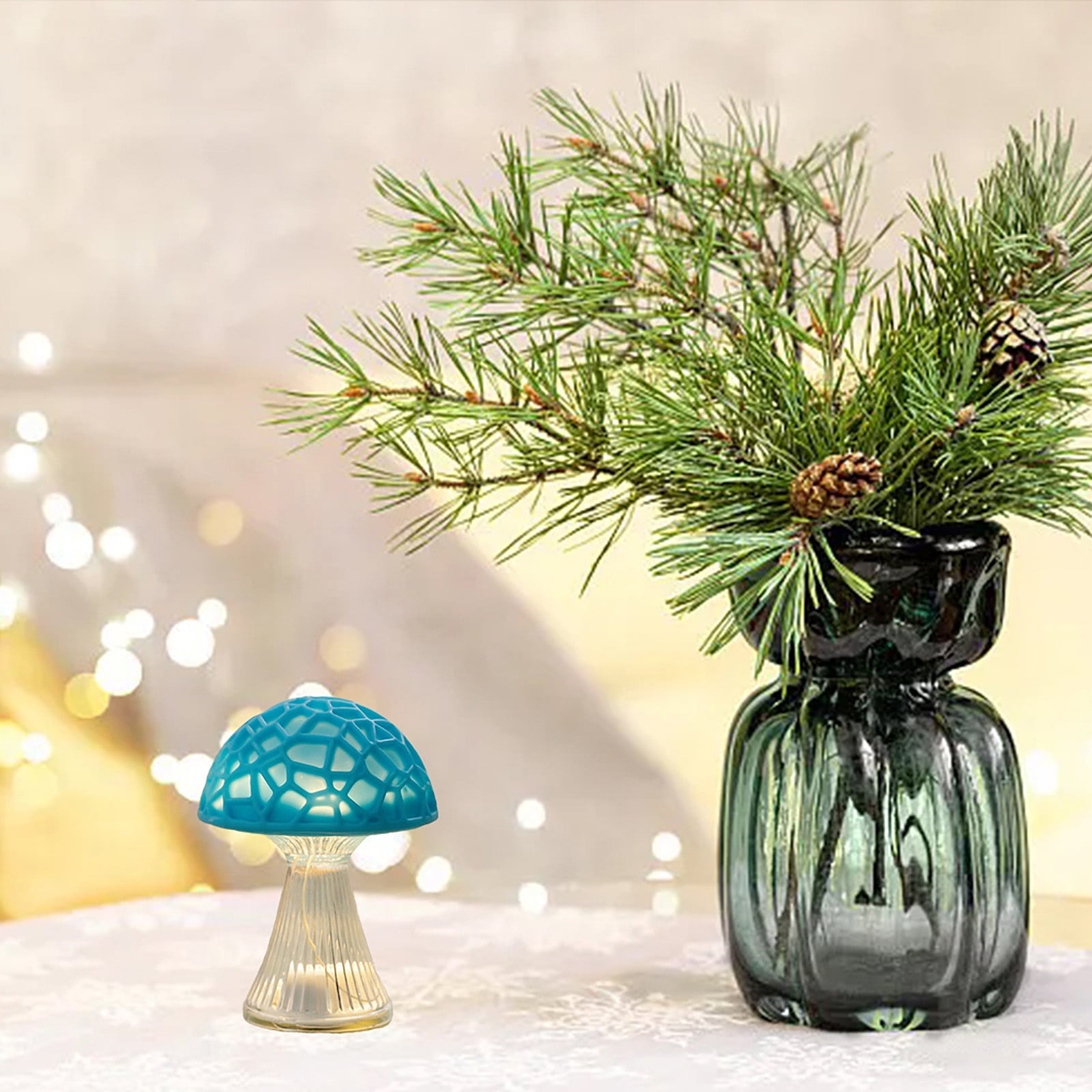 HOZVOMI Colorful Mushrooms Lamp Healing Series LED Nightlight L ...