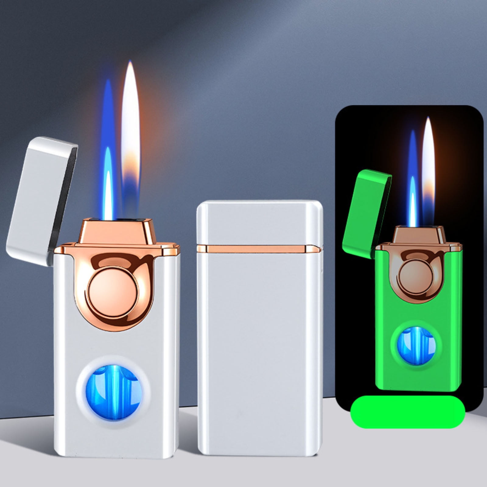 HOZVOMI Crater Clear Light Inclined Flame Wheel Lighter - Adjustable ...