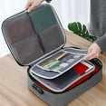 HOZVOMI Document Organizer Bag with Lock, Portable Filing Storage Case ...