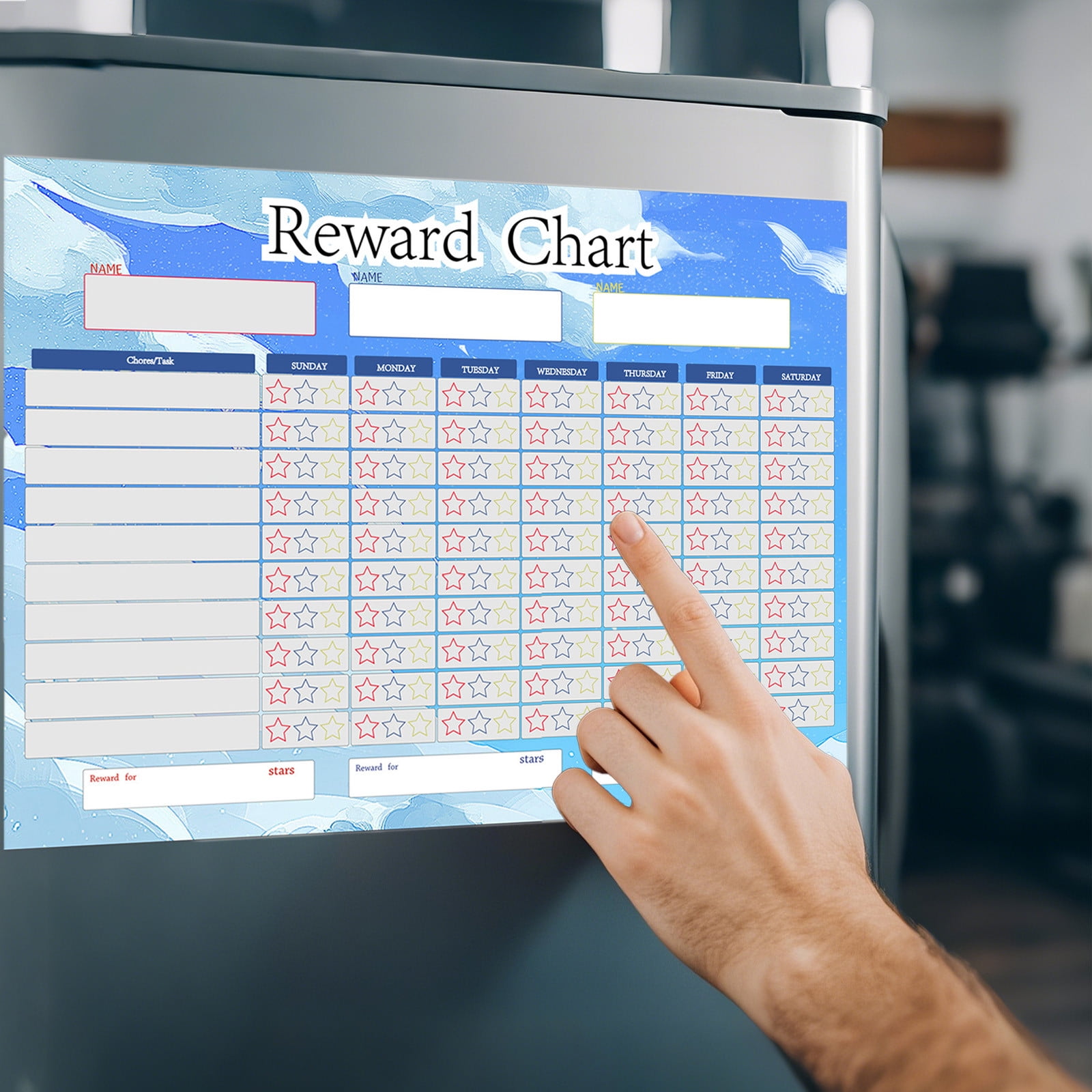 HOZVOMI Dry Erase Magnetic Calendar for Fridge - Reusable Monthly ...