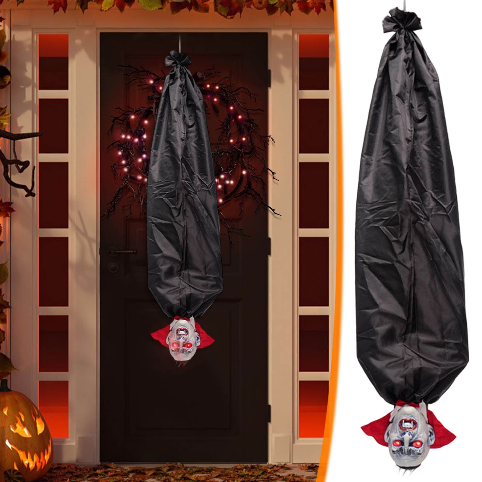 HOZVOMI Halloween Decorations, Halloween Upside-Down Hanging Vampire ...