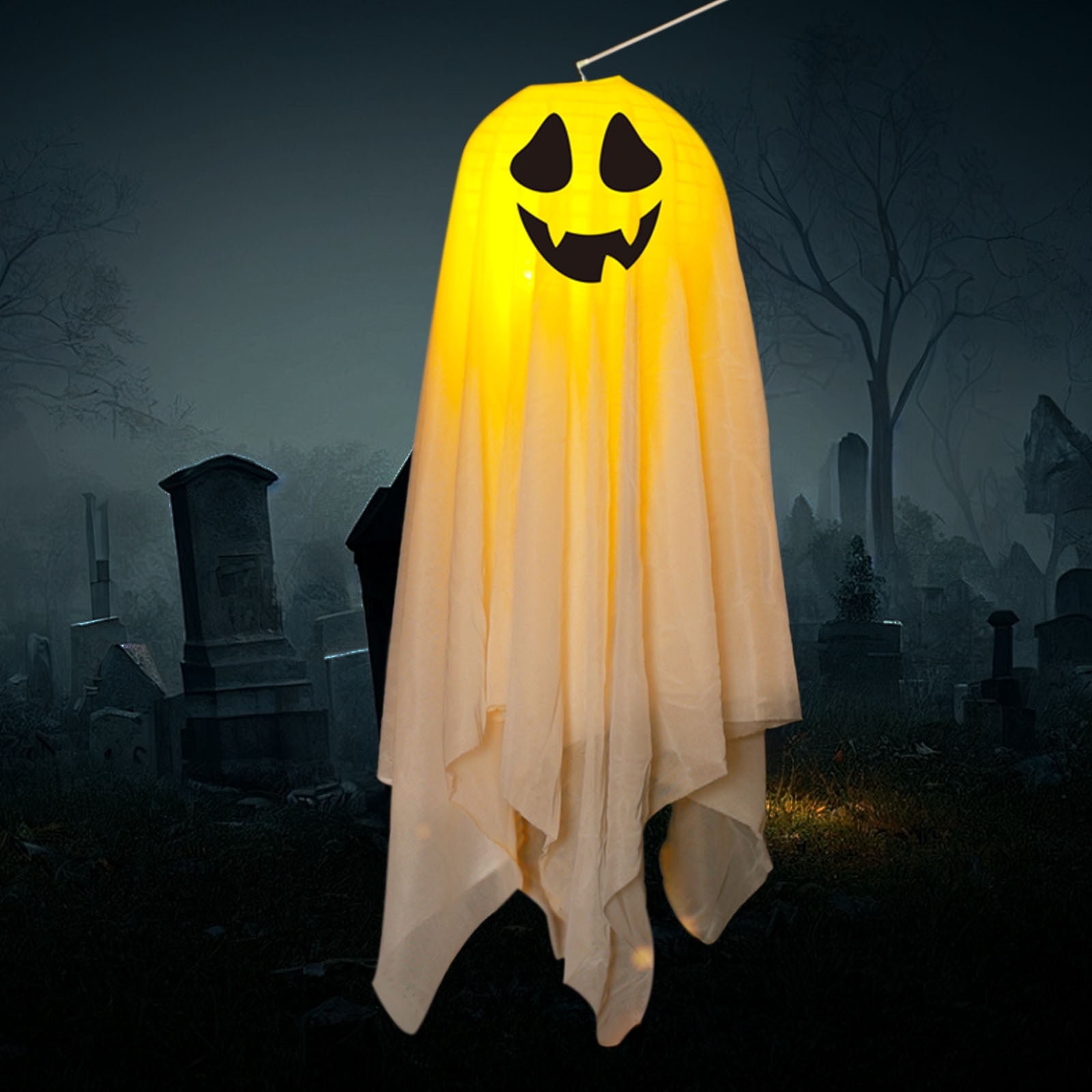 HOZVOMI Halloween Light Up Hanging Ghost Spooky Outside Ghosts Decor ...