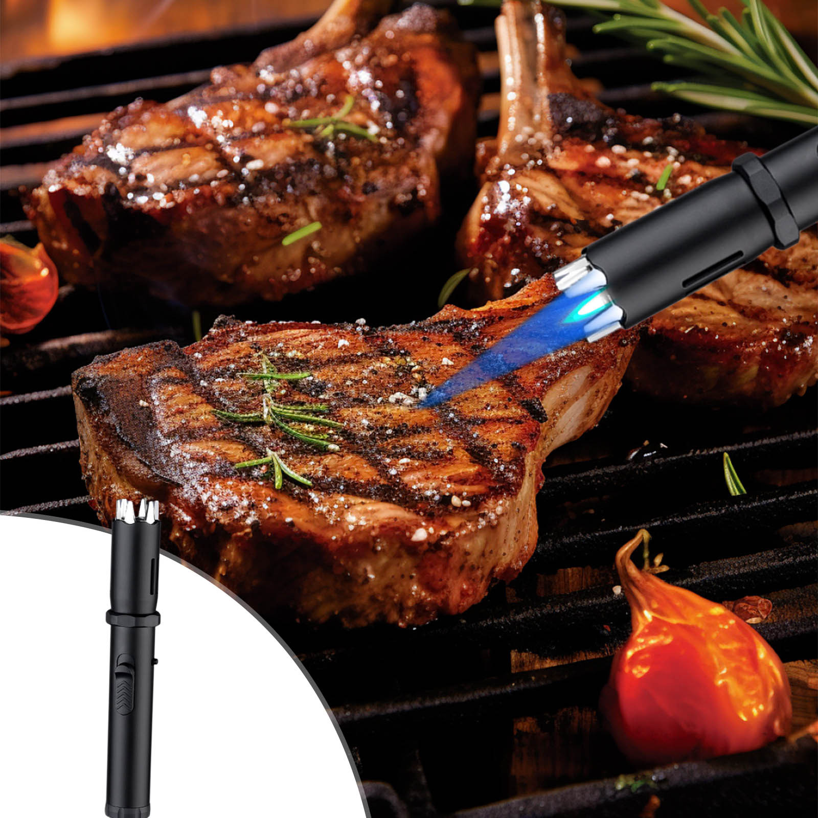 HOZVOMI High Temperature Metal Gas Lighter - Windproof Direct Impact ...