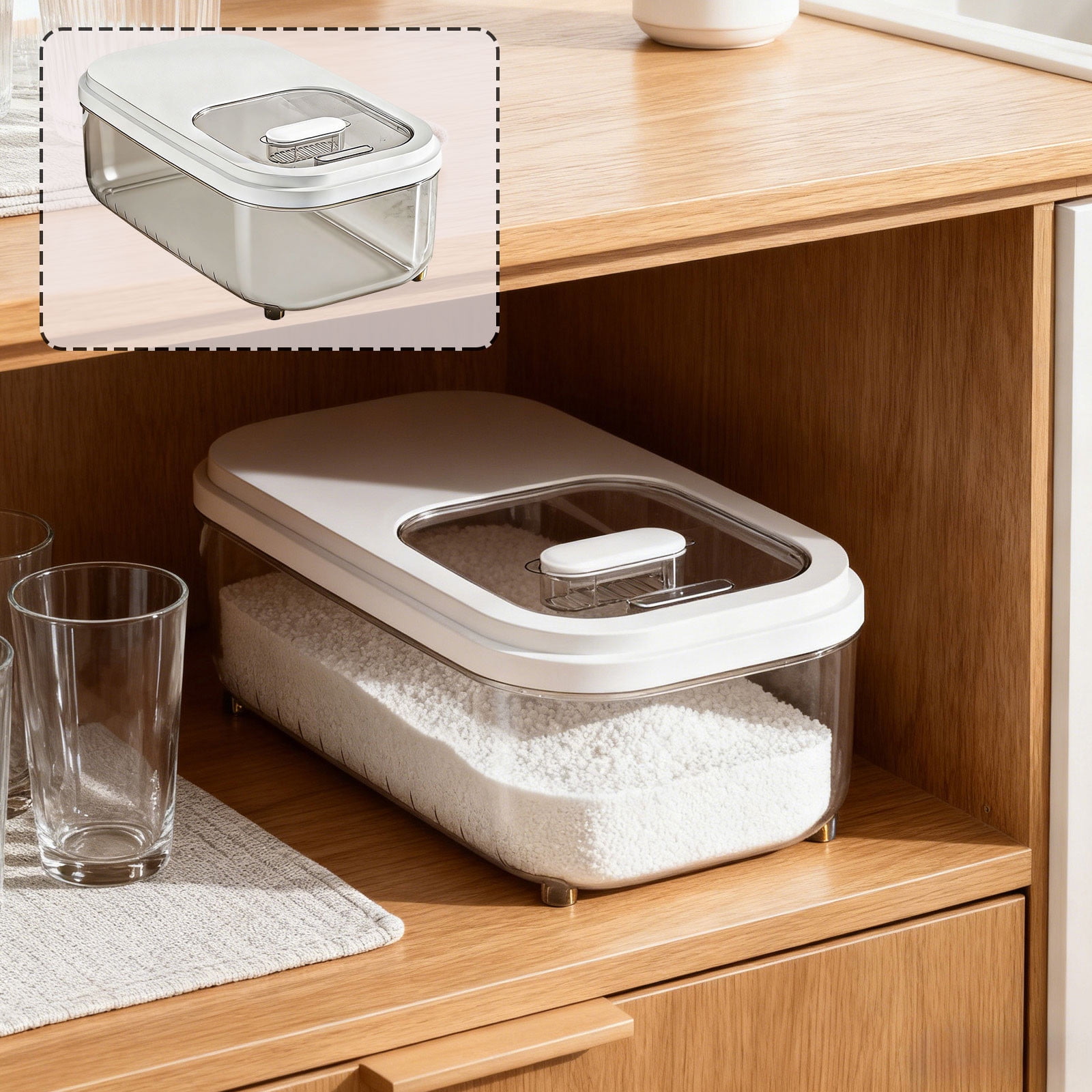 HOZVOMI Household Food Storage Containers Insect proof Moisture proof ...