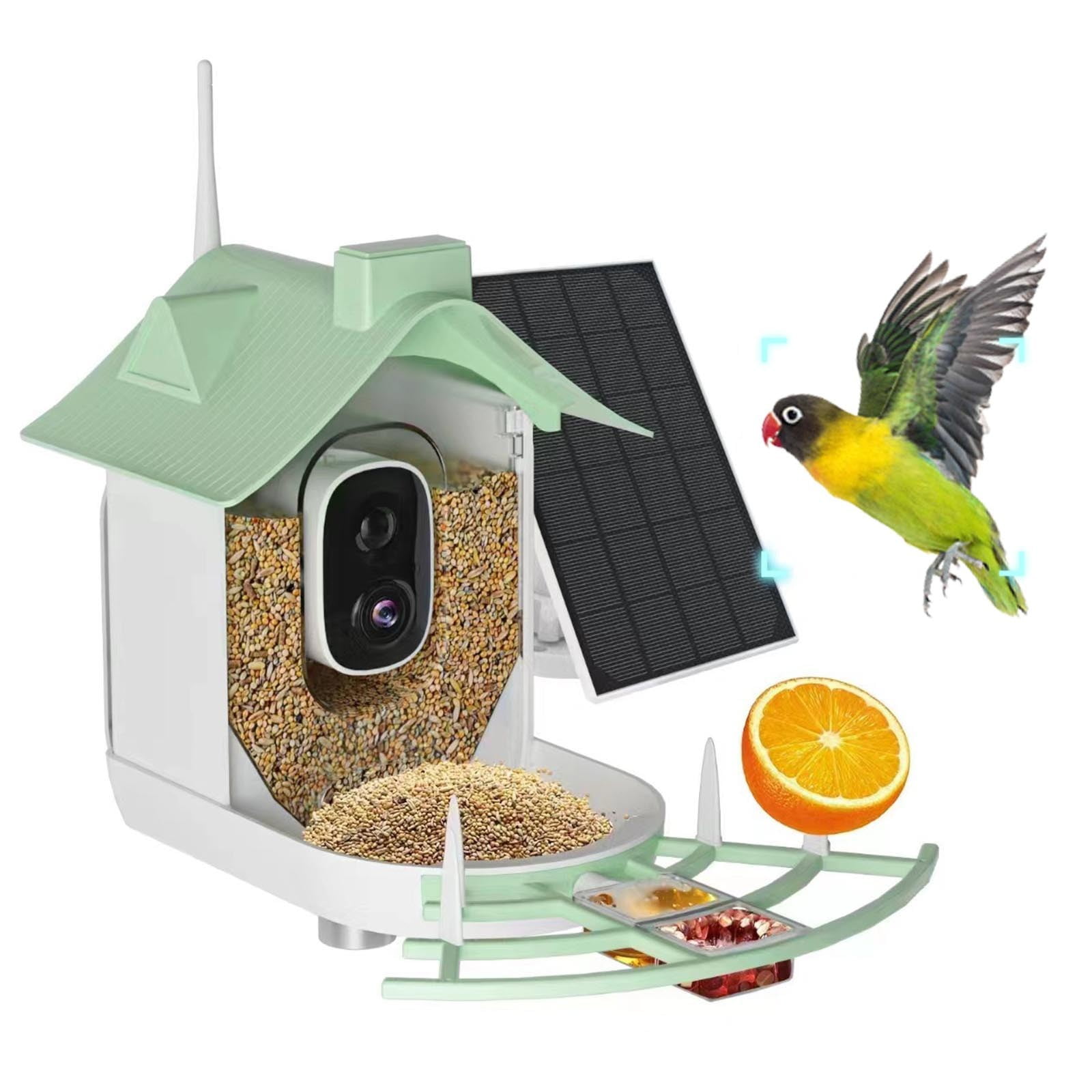HOZVOMI Intelligent Recognition Bird Feeder - Solar-Powered, Low-Power ...