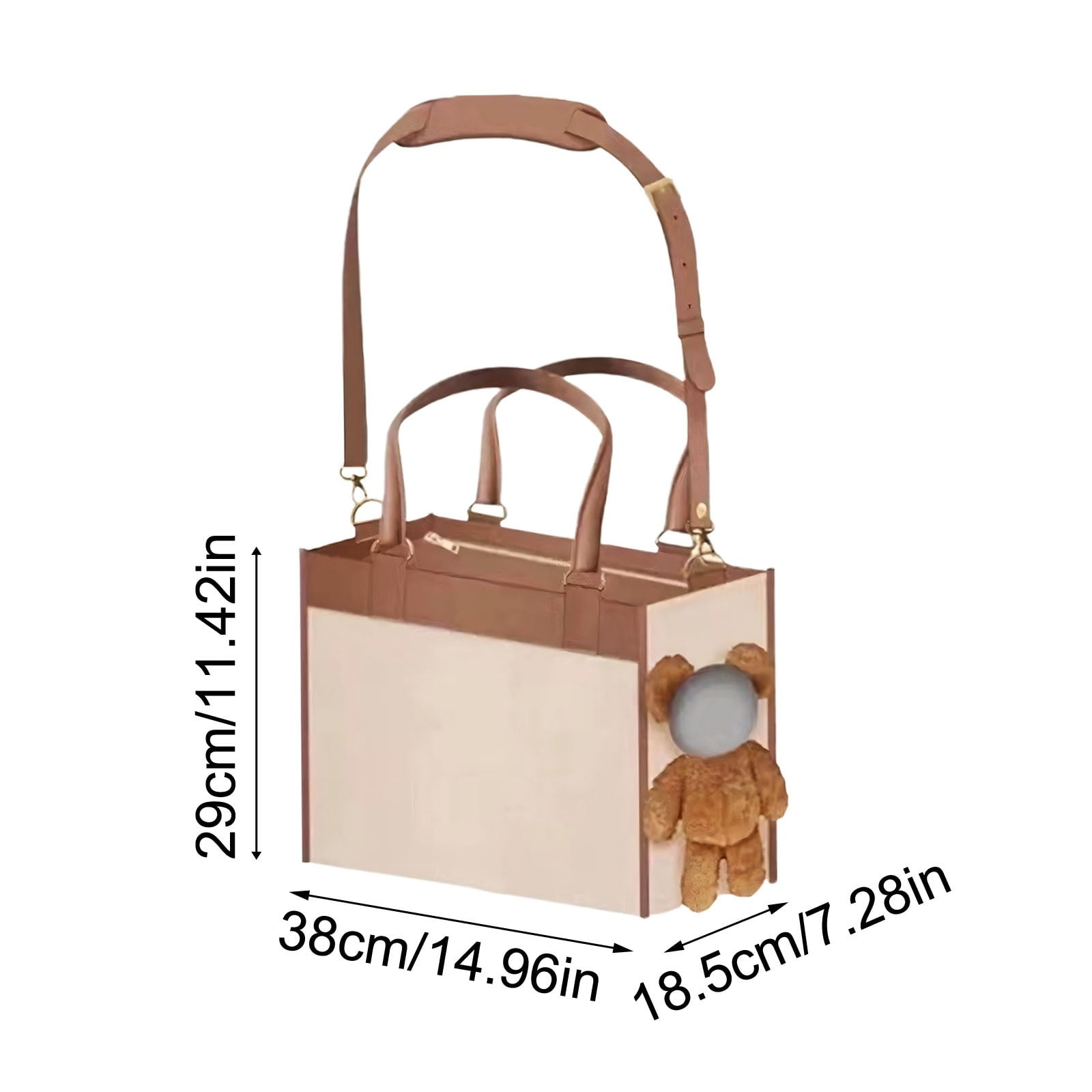 HOZVOMI Leather Dog Purse Pet Carrier - Fashionable Tote Bag for Small ...