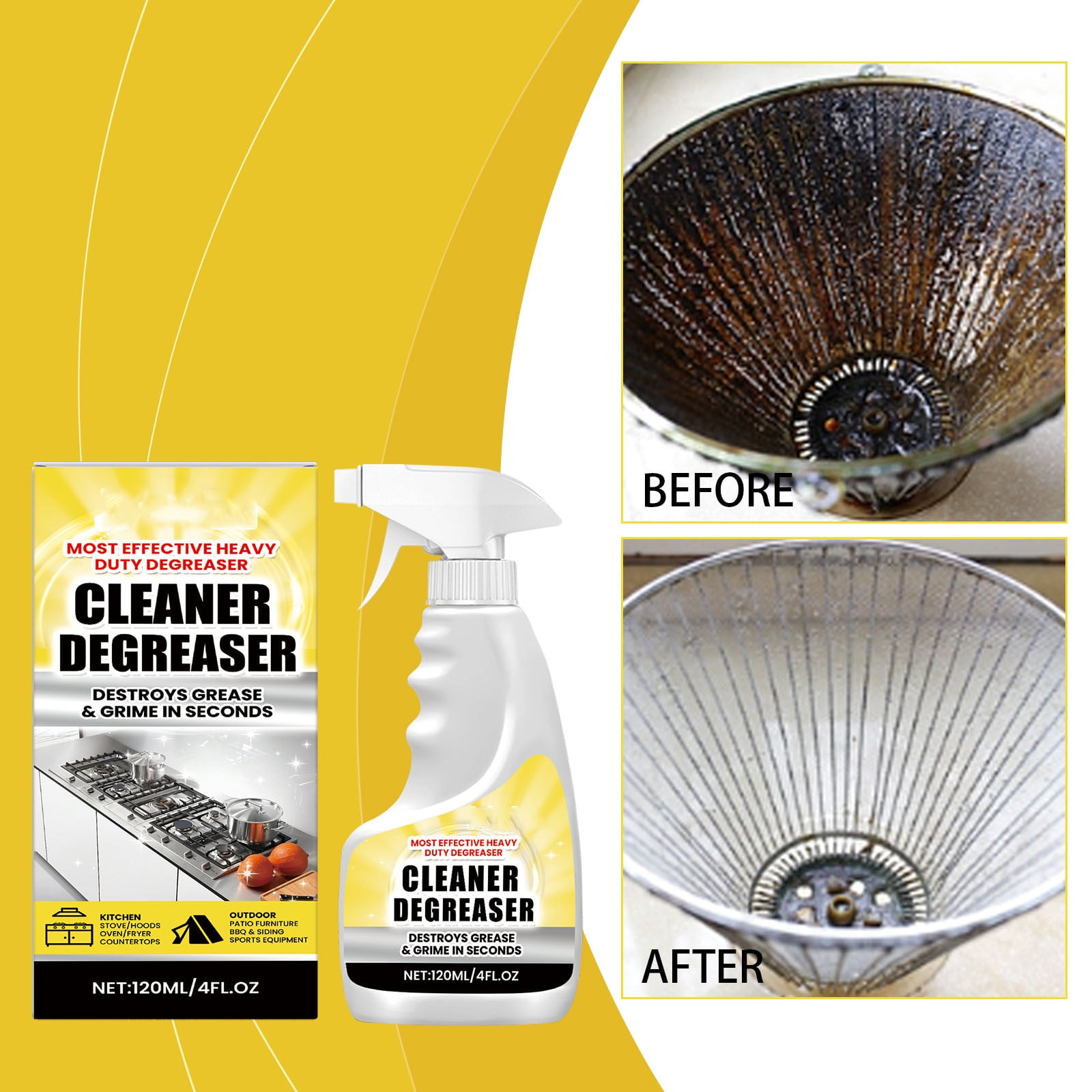 HOZVOMI Multi-Surface Oil Stain Remover | Household & Outdoor Cleaner ...