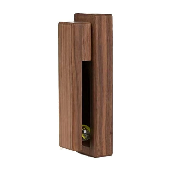 HOZVOMI Natural Solid Wood Towel Hanger, Handcrafted Wooden Wall ...