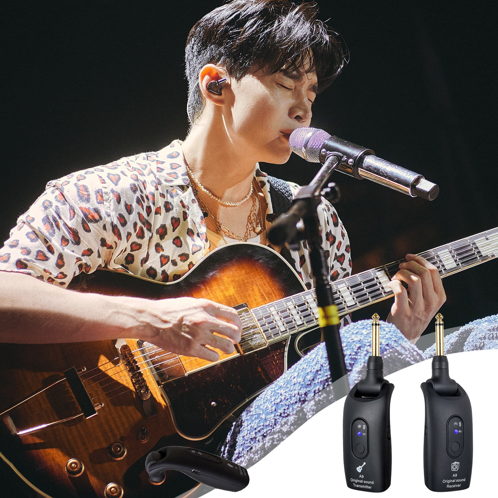 HOZVOMI Rotatable Guitar 2.4G Wireless Receiver And Transmitter ...