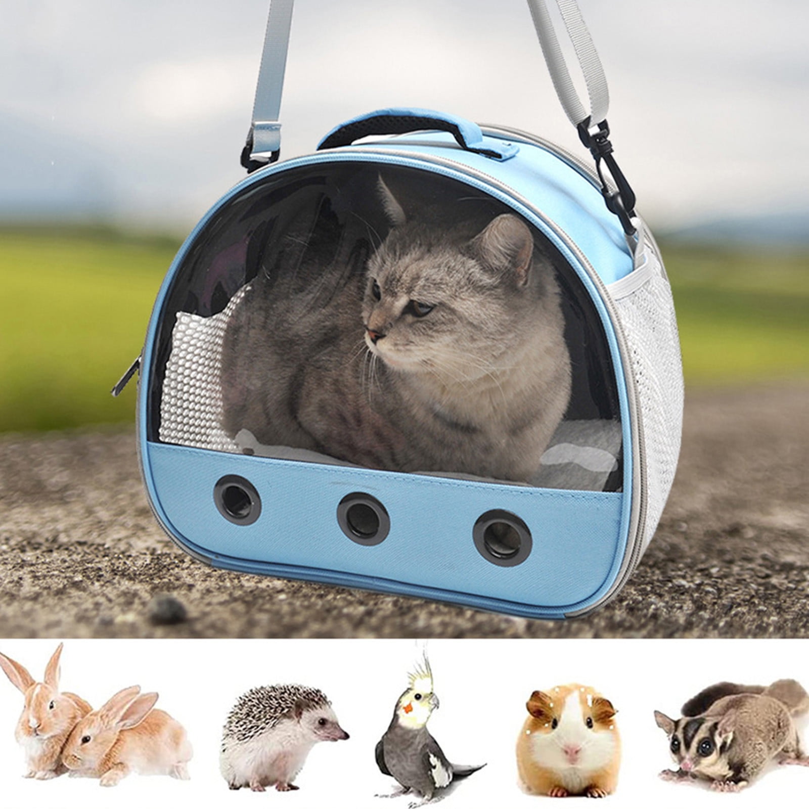 HOZVOMI Small Animal Bird Rabbit Turtle Carrier Bag, Guinea Pig Carrier ...