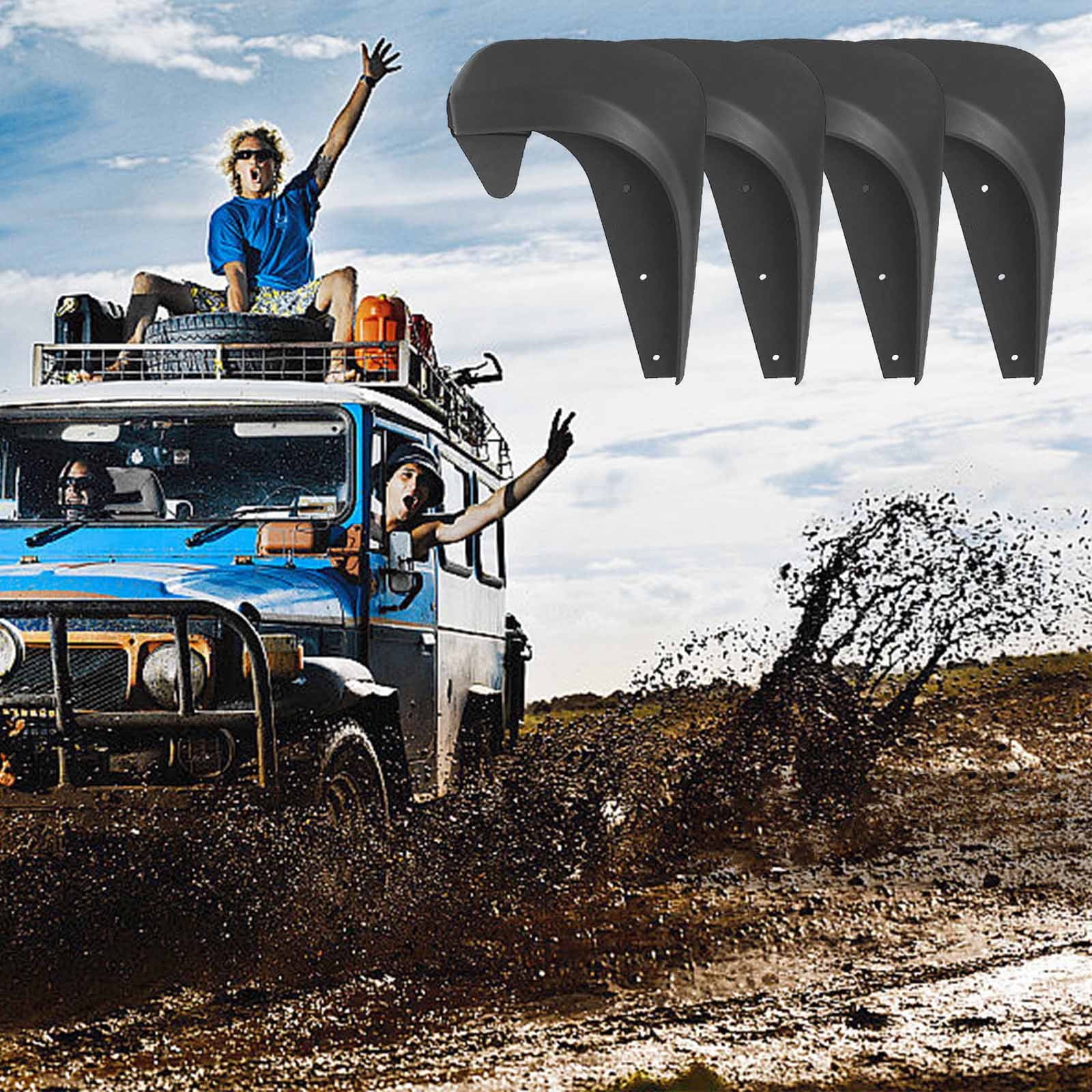 HOZVOMI Universal 4-Piece Car Mud Flaps, All-Weather Front and Rear ...