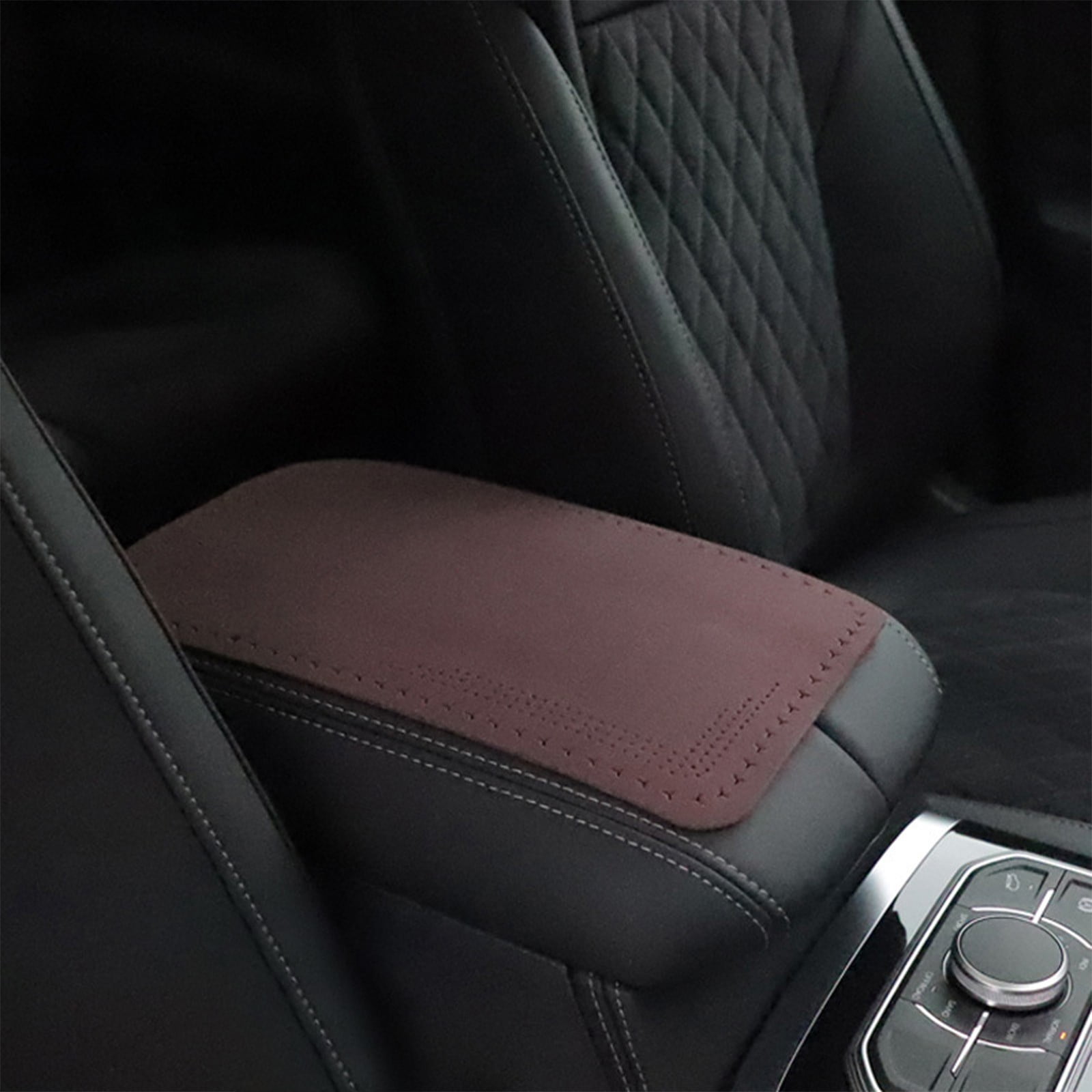 HOZVOMI Universal Leather Car Center Console Cushion Pad - Waterproof ...