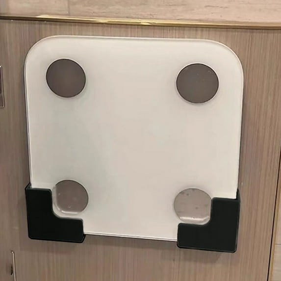 HOZVOMI Wall Mount Scale Storage Rack No Drill Hidden Holder for ...