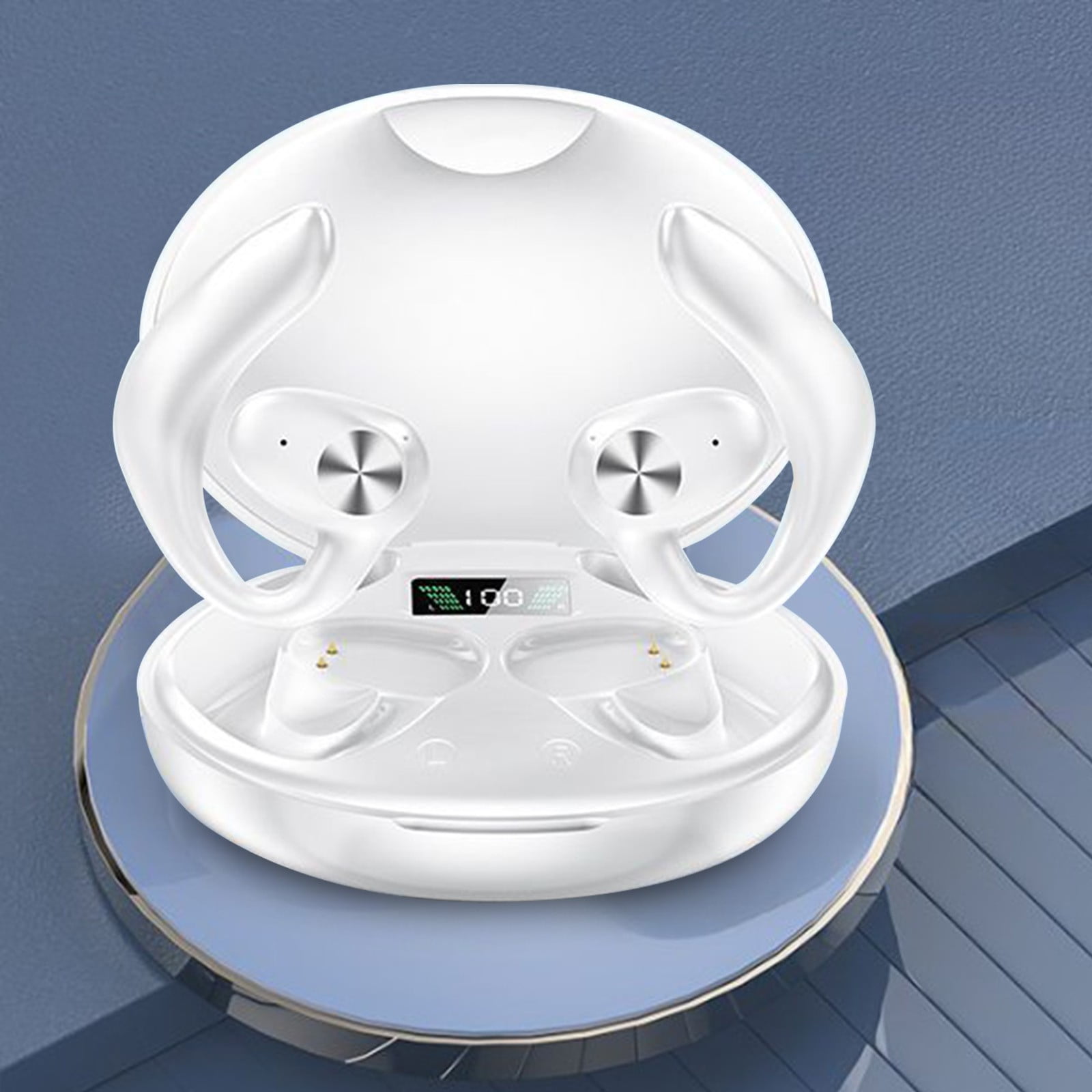 HOZVOMI Wireless Bluetooth 5.0 Earbuds with LED Display, HiFi Sound ...