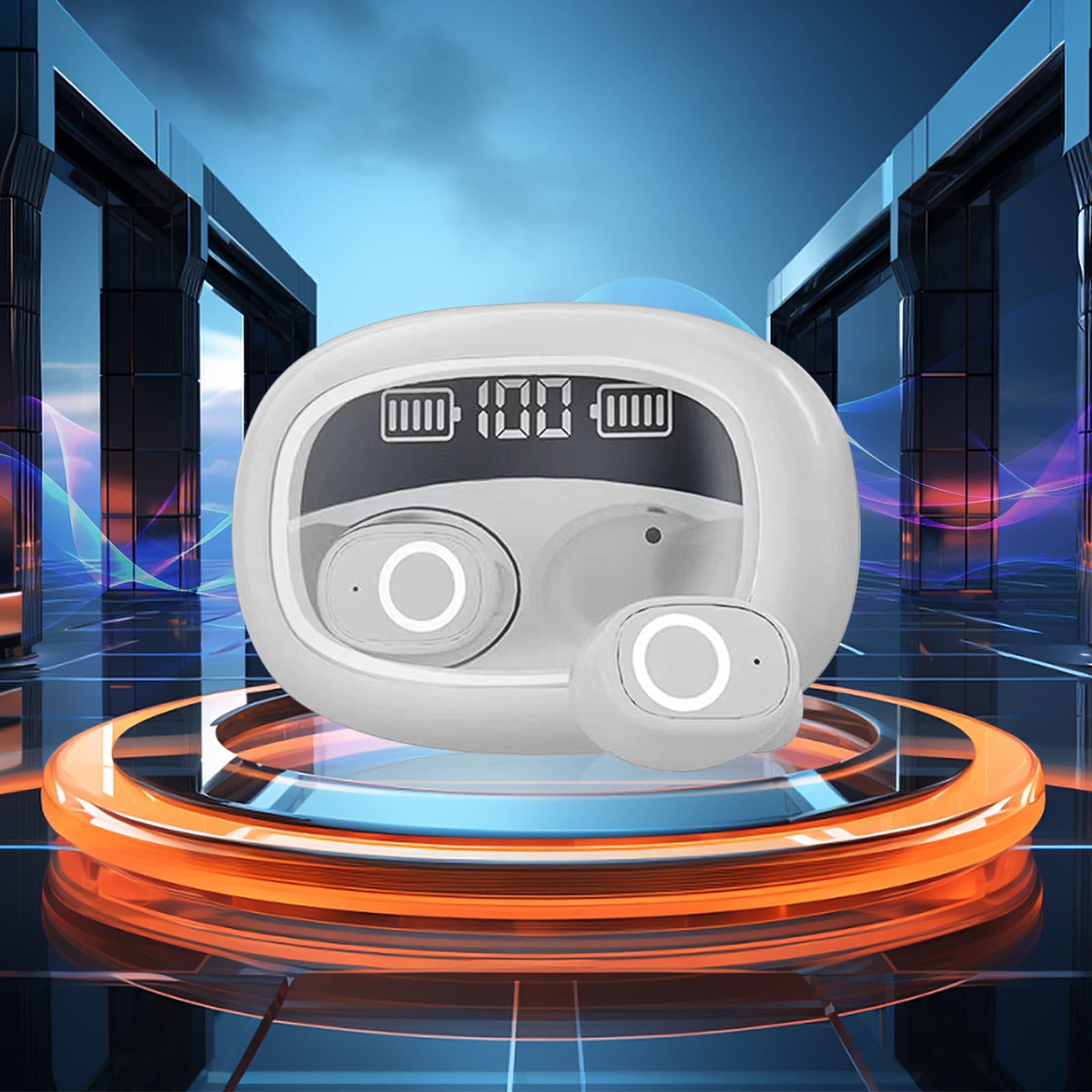 HOZVOMI Wireless Earbuds Mini Bluetooth 5.3 Headphones, Lightweight ...