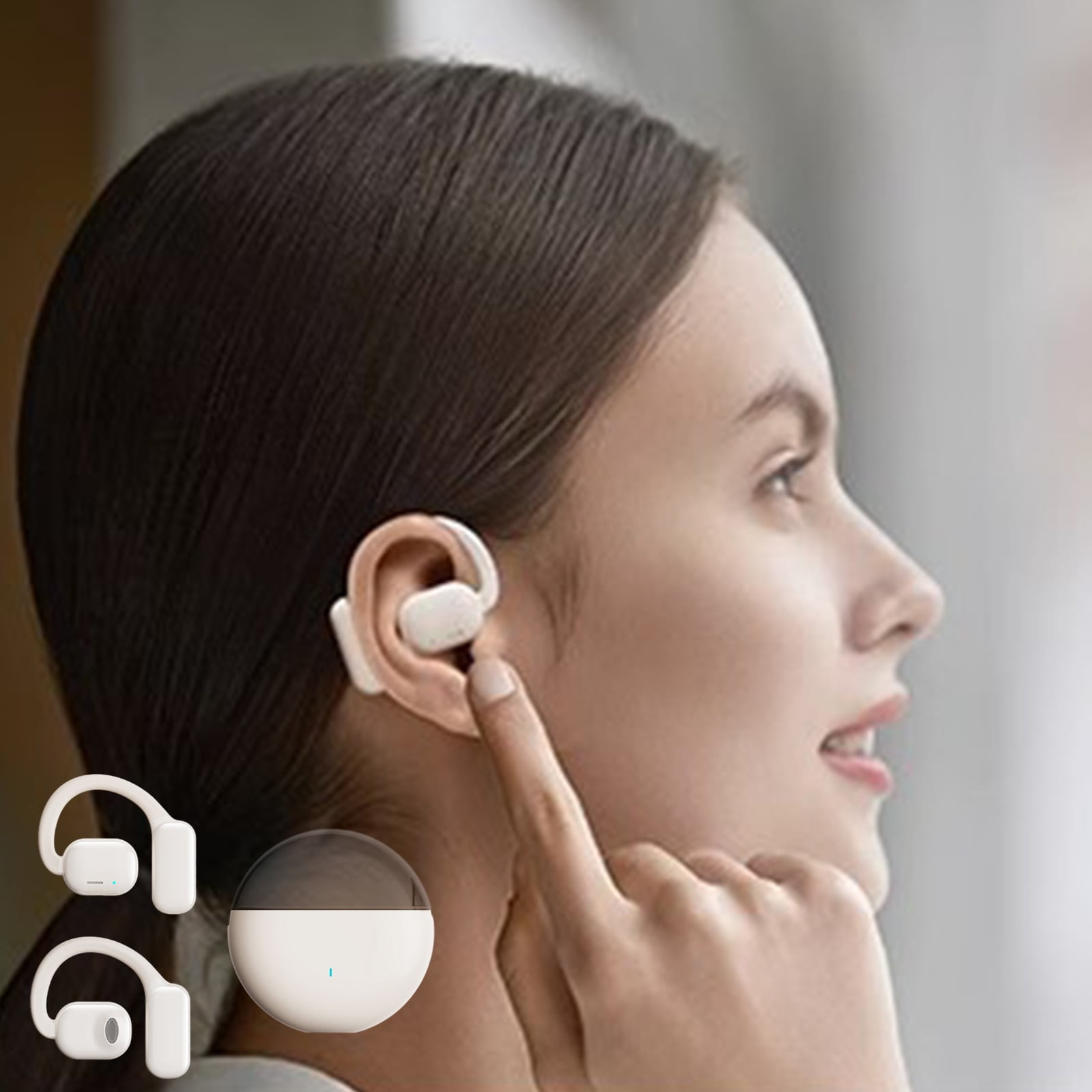 HOZVOMI Wireless Earphones for Running, Fitness & Sports - Open Ear ...