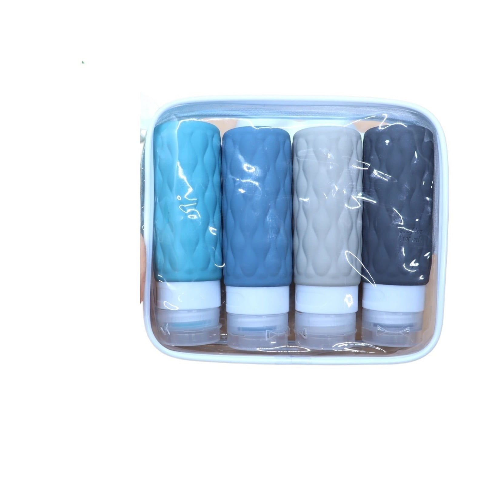 HOZru 4 Travel Refill Bottle Set Portable Silicone Squeeze Empty Soft ...