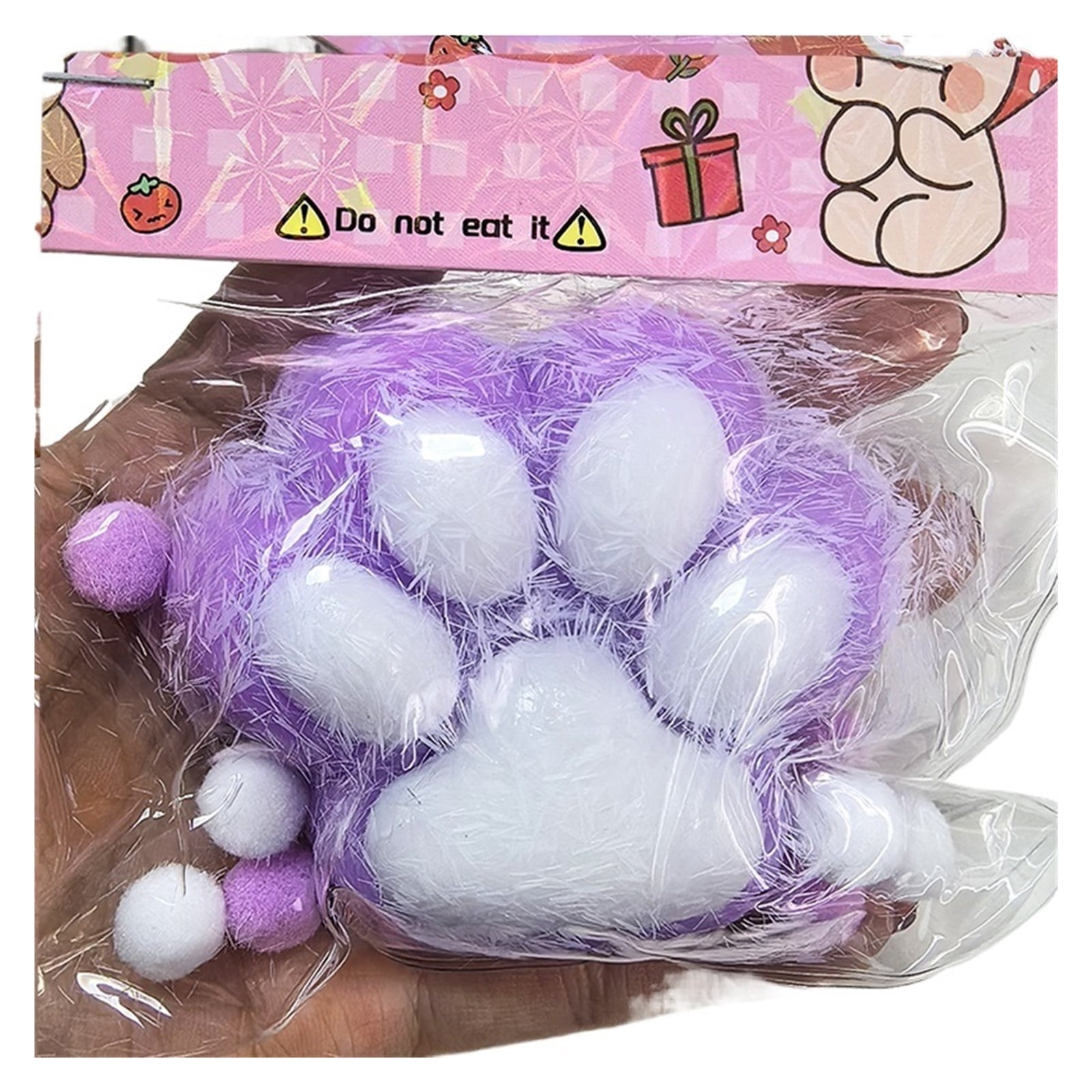 HOZru Squeeze Cat's Paw Toy Cute and soft de-stressing relaxation toy ...