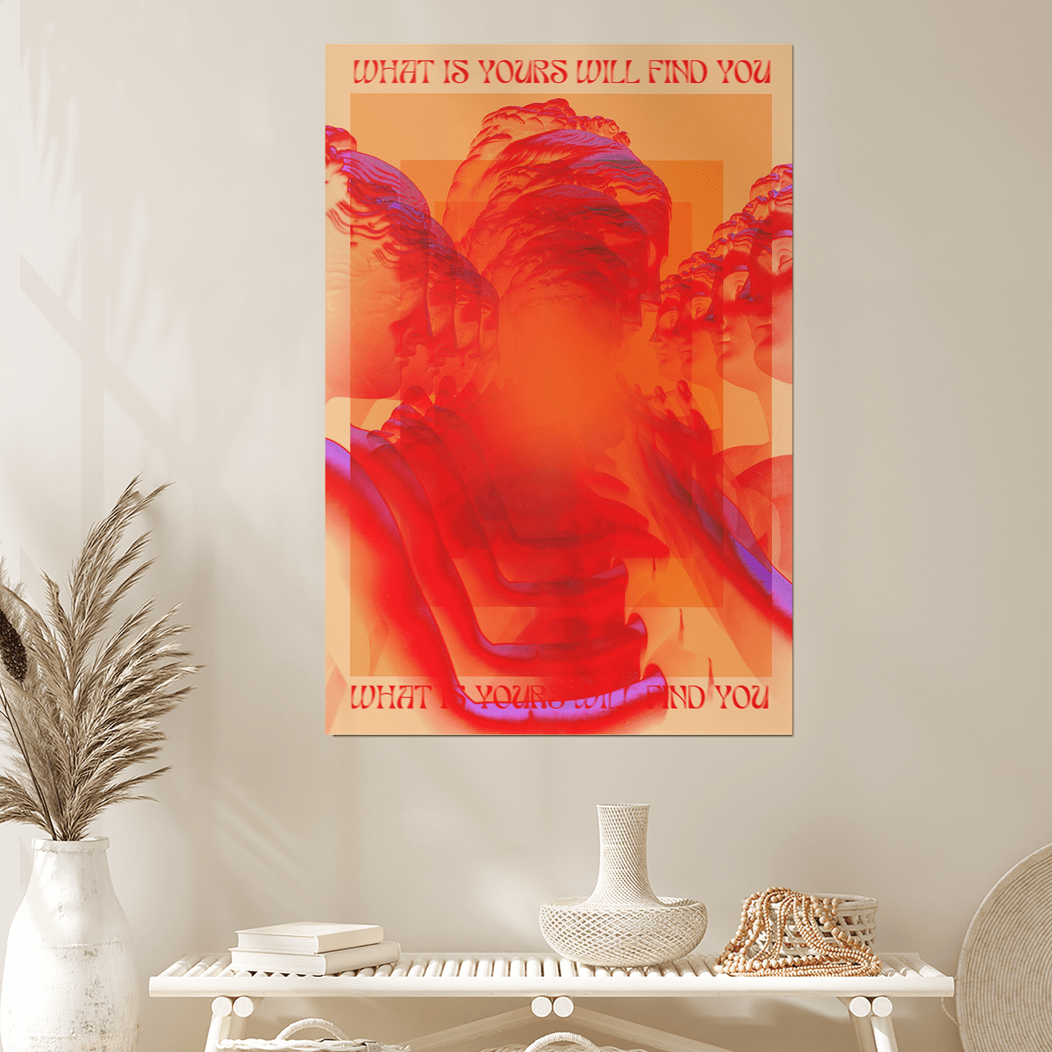 HOme Decor- Vintage Affirmation Poster, 70s Poster Size 24''x36''-The ...